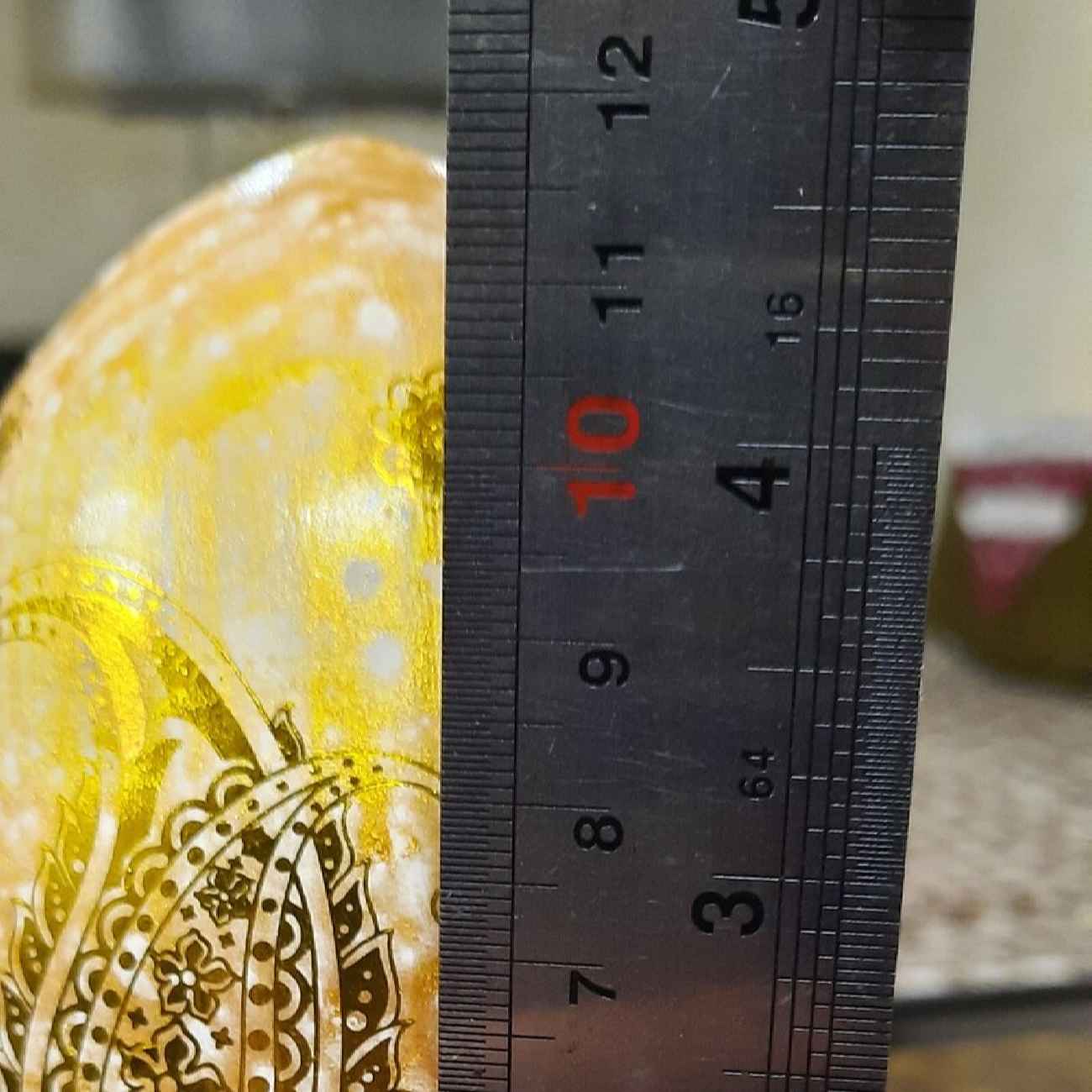 Persian Decorative Hand Painted Ostrich Egg Shell - Paisley - ShopiPersia