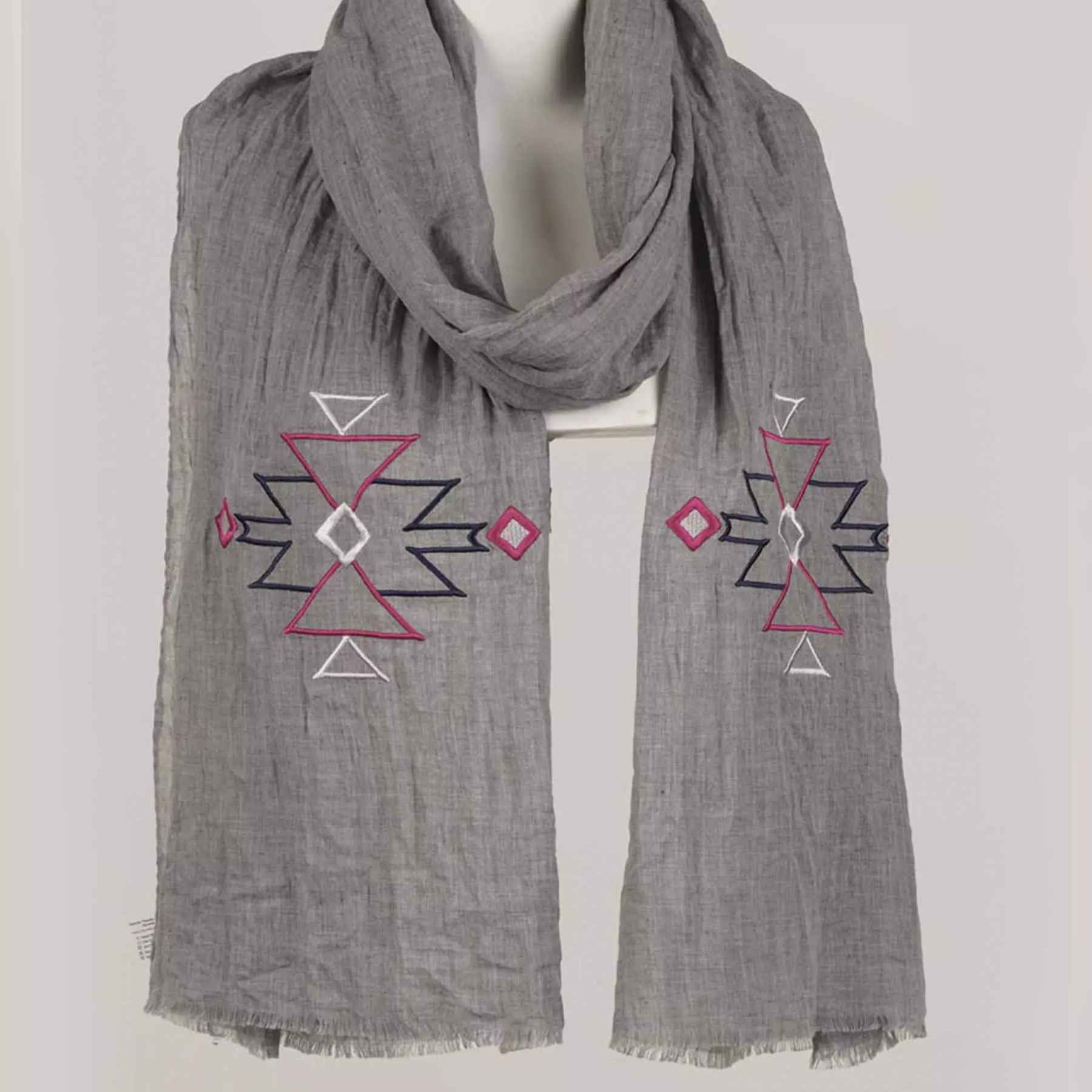 Embroidered Hemp Shawl for Women Model Single Sided - ShopiPersia