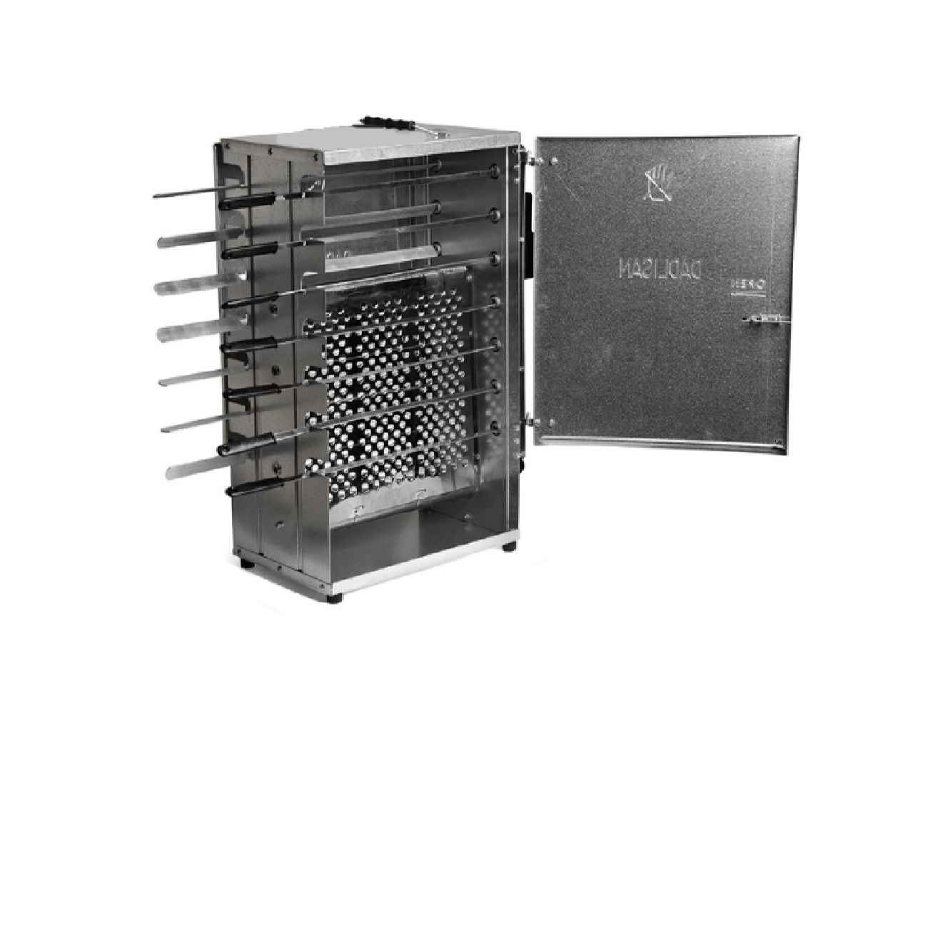 Vertical Kebab Gas Grill Burner - Automatic Rotating with 14-Skewer ...