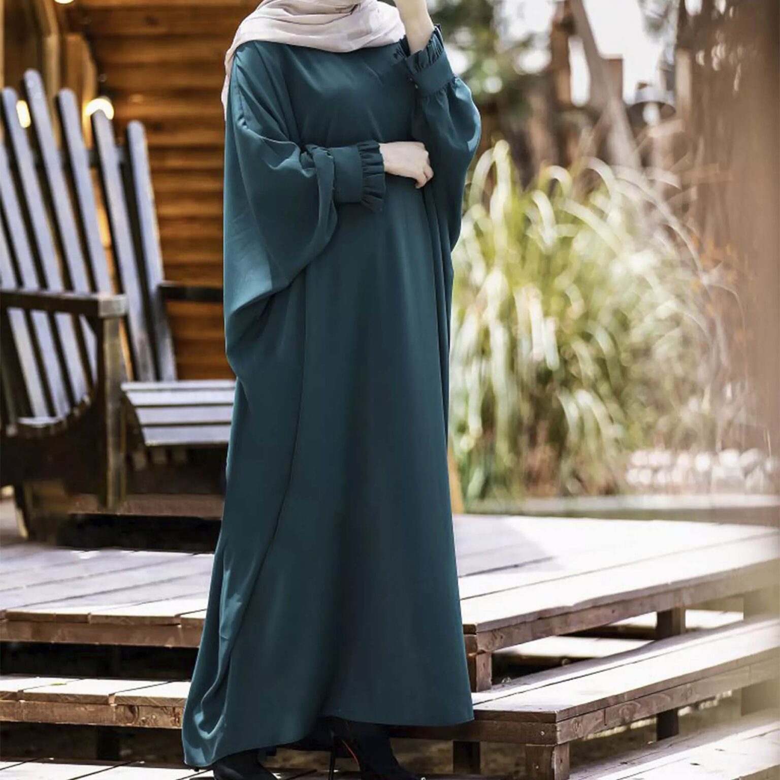 Loose Fit Butterfly Abaya for Muslim Women – Ana Hijab Style - ShopiPersia