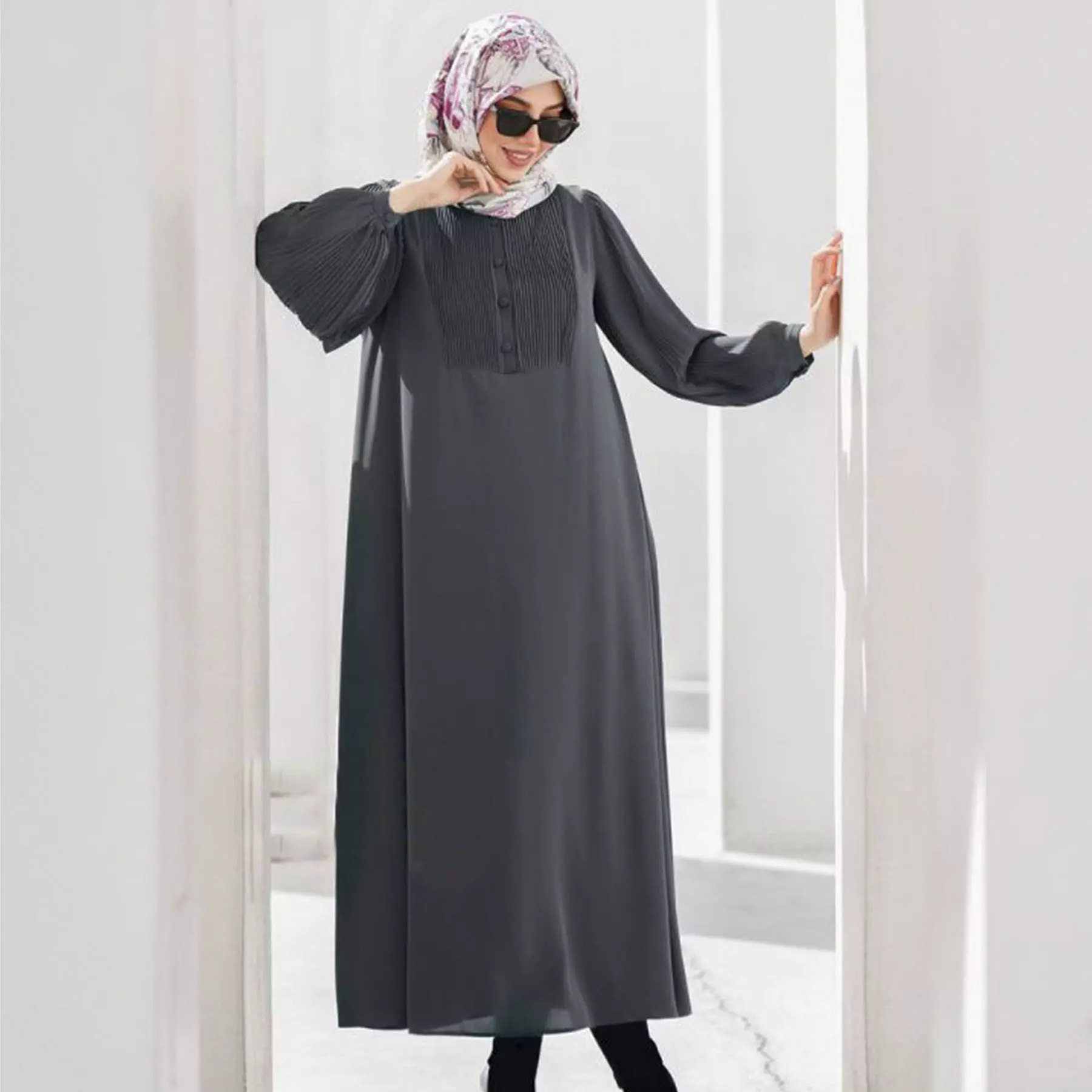 Loose Fit Abaya for Muslim Women Model Negin - ShopiPersia