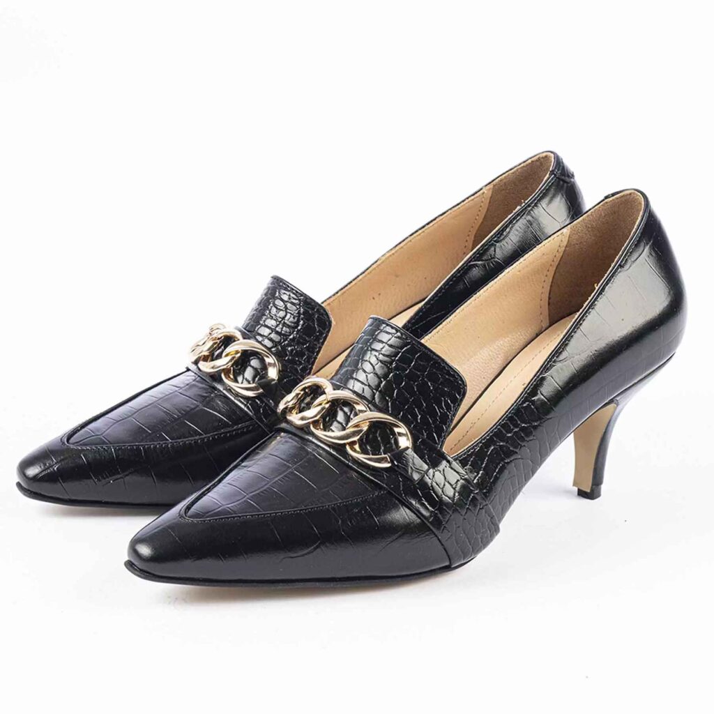 Women's Leather High Heels Shoes Model Honey - ShopiPersia