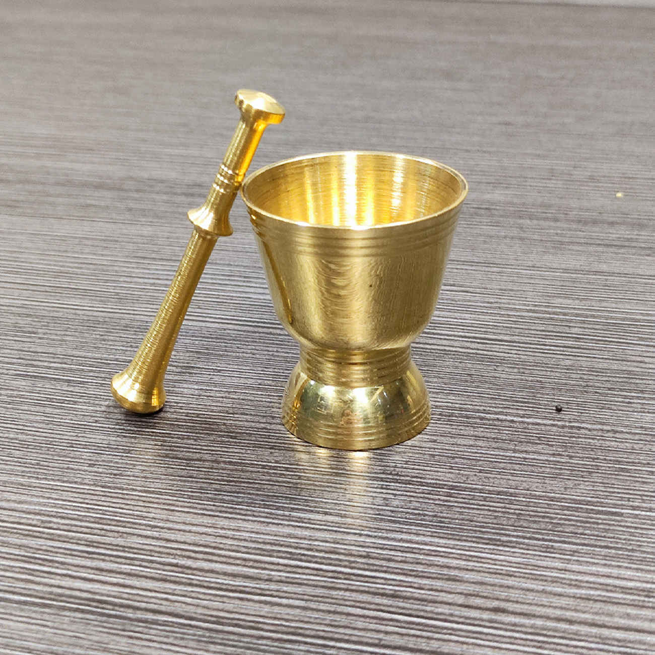 Persian Brass Mortar & Pestle Traditional Model Hoda - ShopiPersia