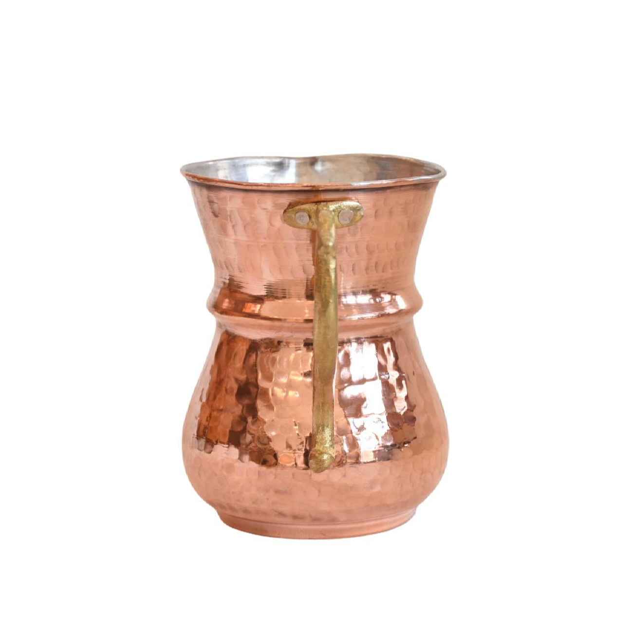 Persian Copper Pitcher with Brass Handle Hammered & Handcrafted ...