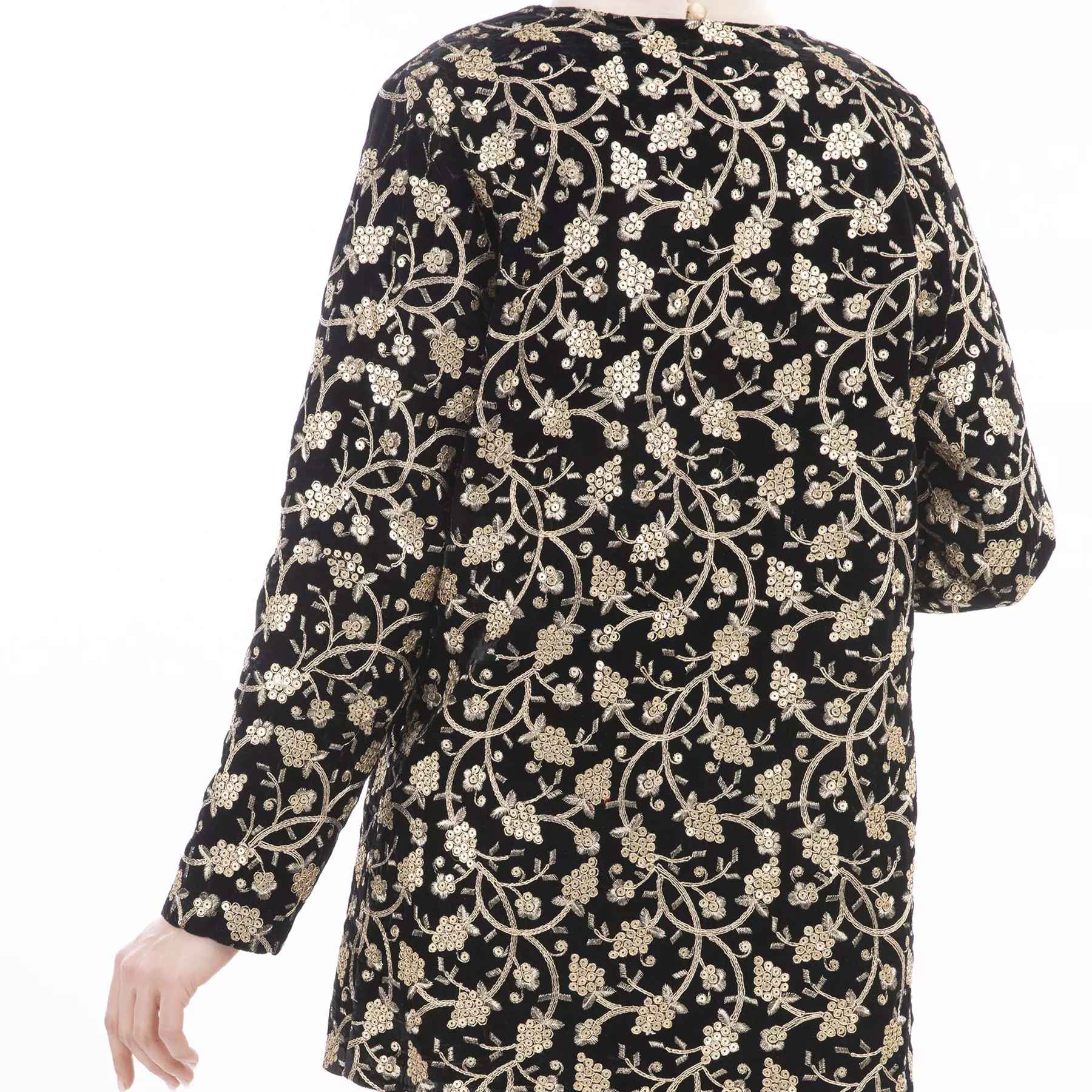 Persian Embroidered Manto for Women Model Sequin Work - ShopiPersia