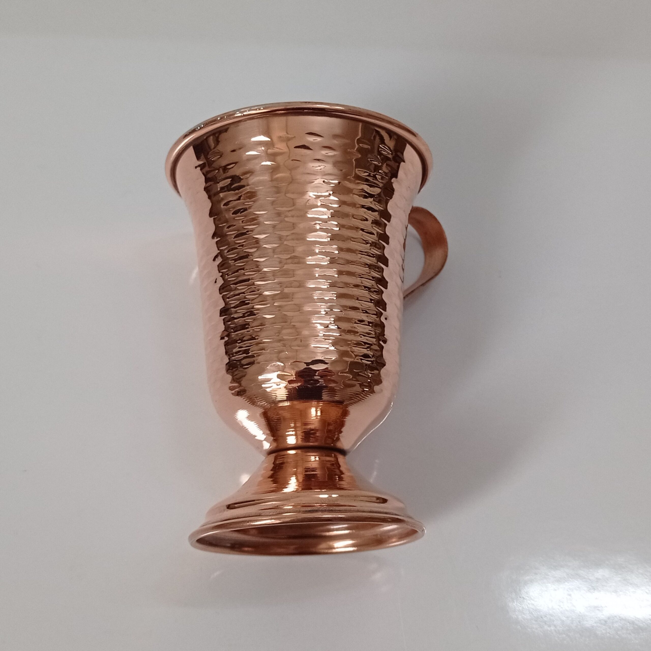 Persian Copper Cup - Handcrafted with Handle for Cold Drinks - Hammered ...