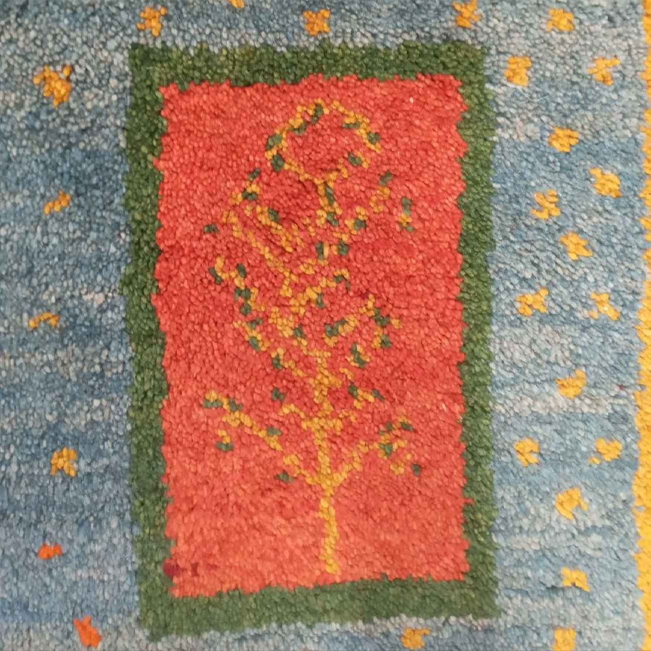 Persian Gabbeh Wool Rug Handwoven Animal Design - ShopiPersia