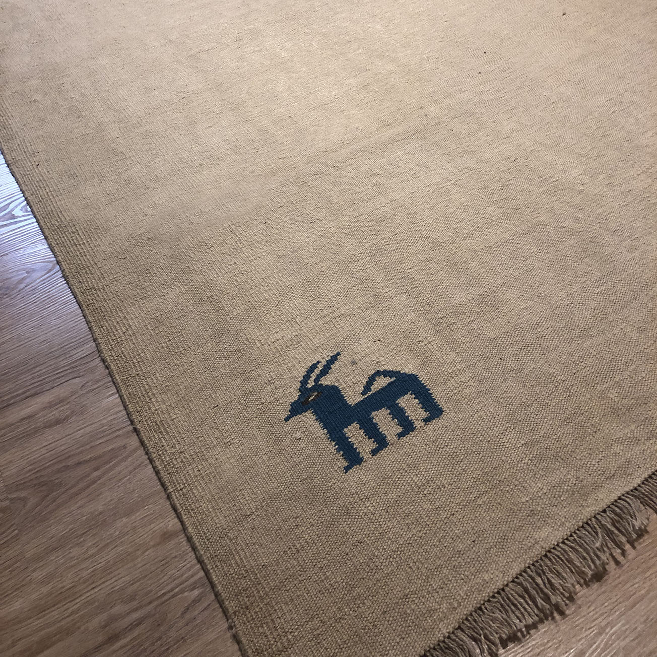 Persian Gabbeh Wool Rug Handwoven in Shiraz Animal Motifs Cream ...