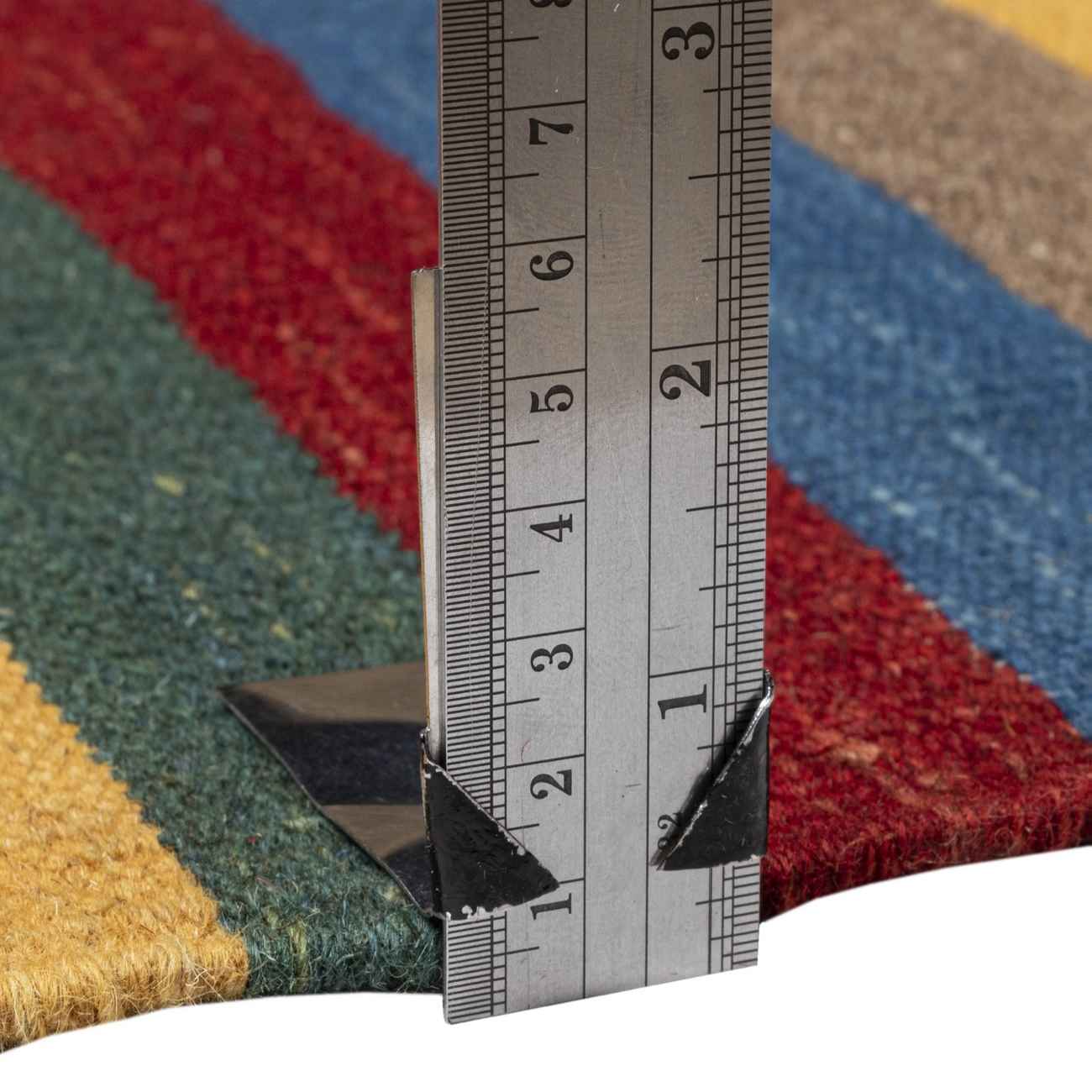 Persian Kilim Rug with Wool Original Handwoven in Fars Striped ...