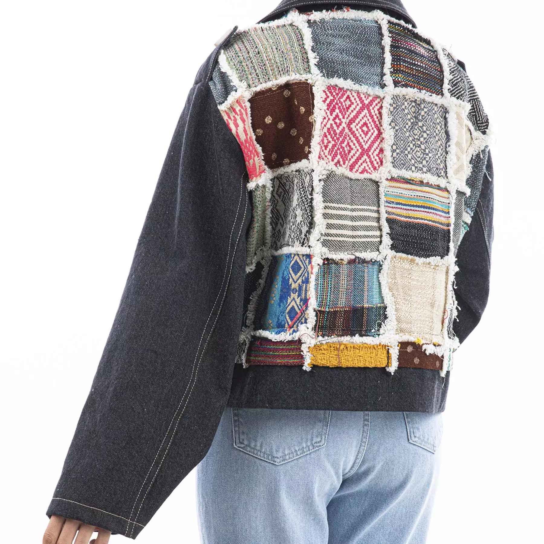 Persian Loose Fit Manto for Women with Patchwork Design - ShopiPersia