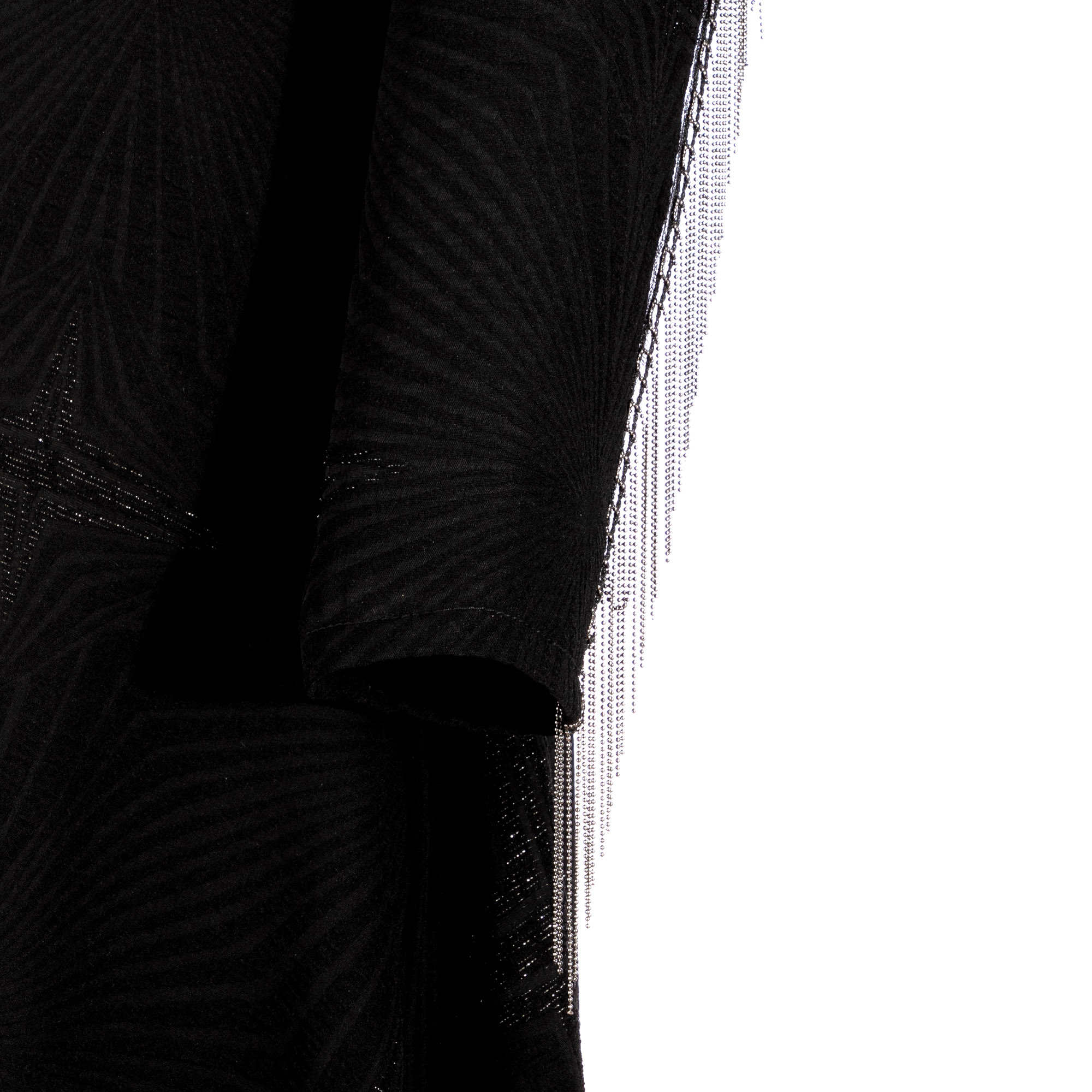 Persian Manto for Women with Black Crepe Fabric Model Pargol - ShopiPersia