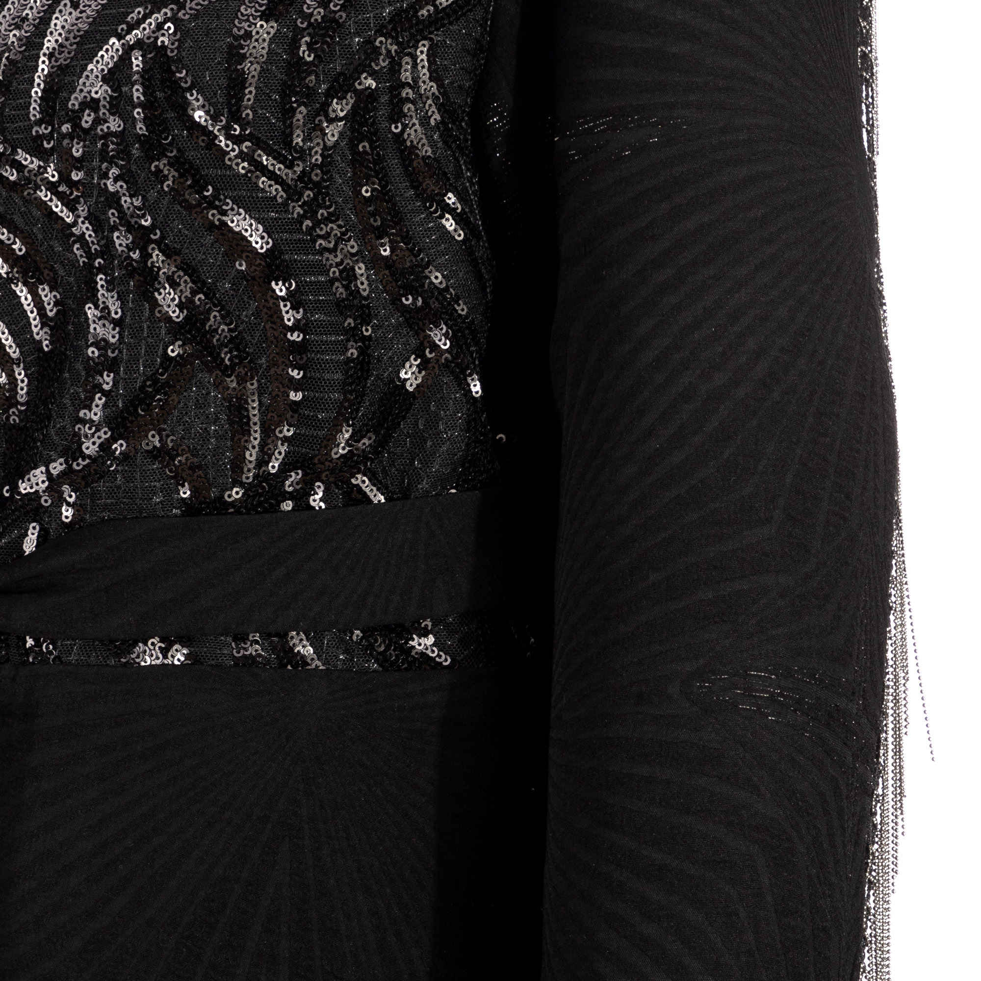 Persian Manto for Women with Black Crepe Fabric Model Pargol - ShopiPersia