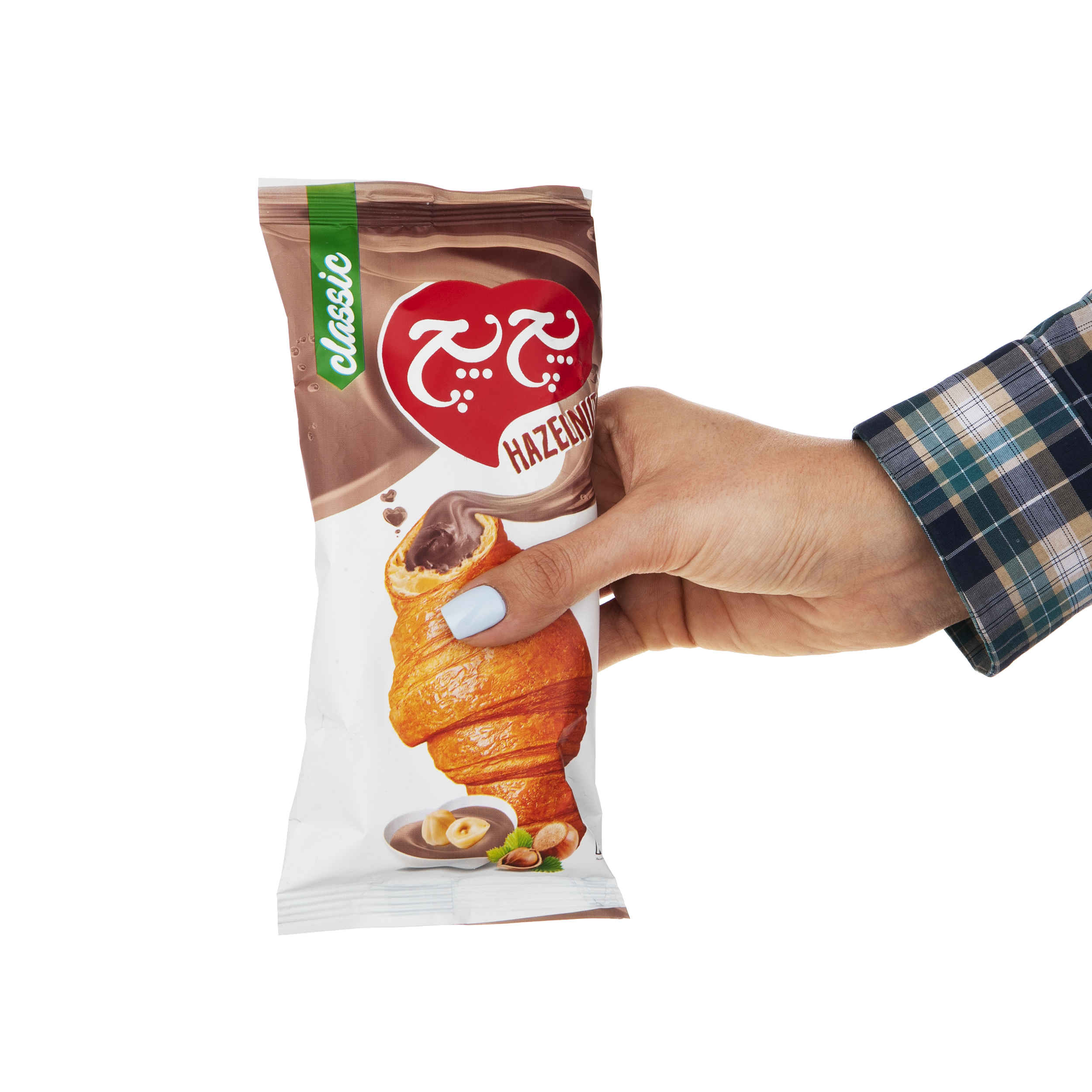 Persian Pech Pech Hazelnut Cream Croissant 50 gr (16x) - ShopiPersia