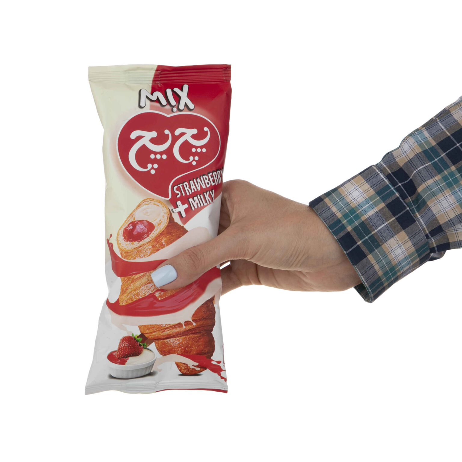 Persian Pech Pech Strawberry & Milky Cream Croissant 55 gr (16x ...