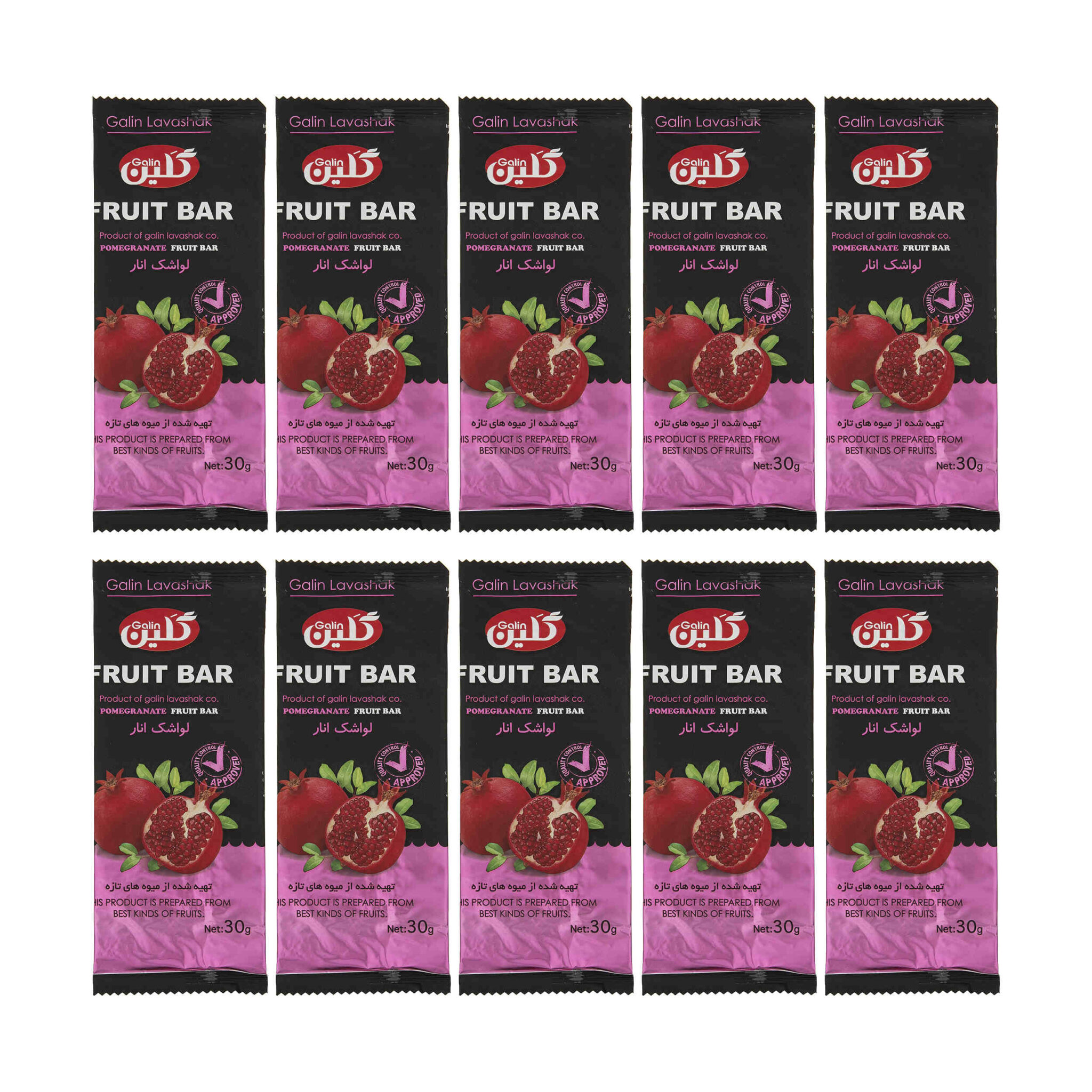 Galin Mixed Fruit Bars – Traditional Persian Sour Fruit Leather, 60g ...