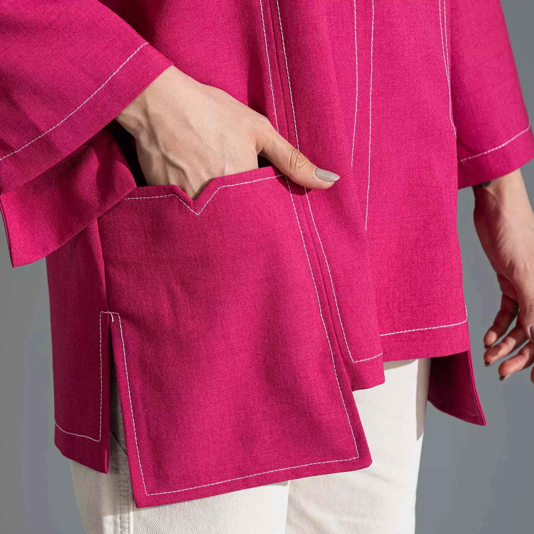 Persian Style Women's Tunic Top with Pockets Model Shinza - ShopiPersia