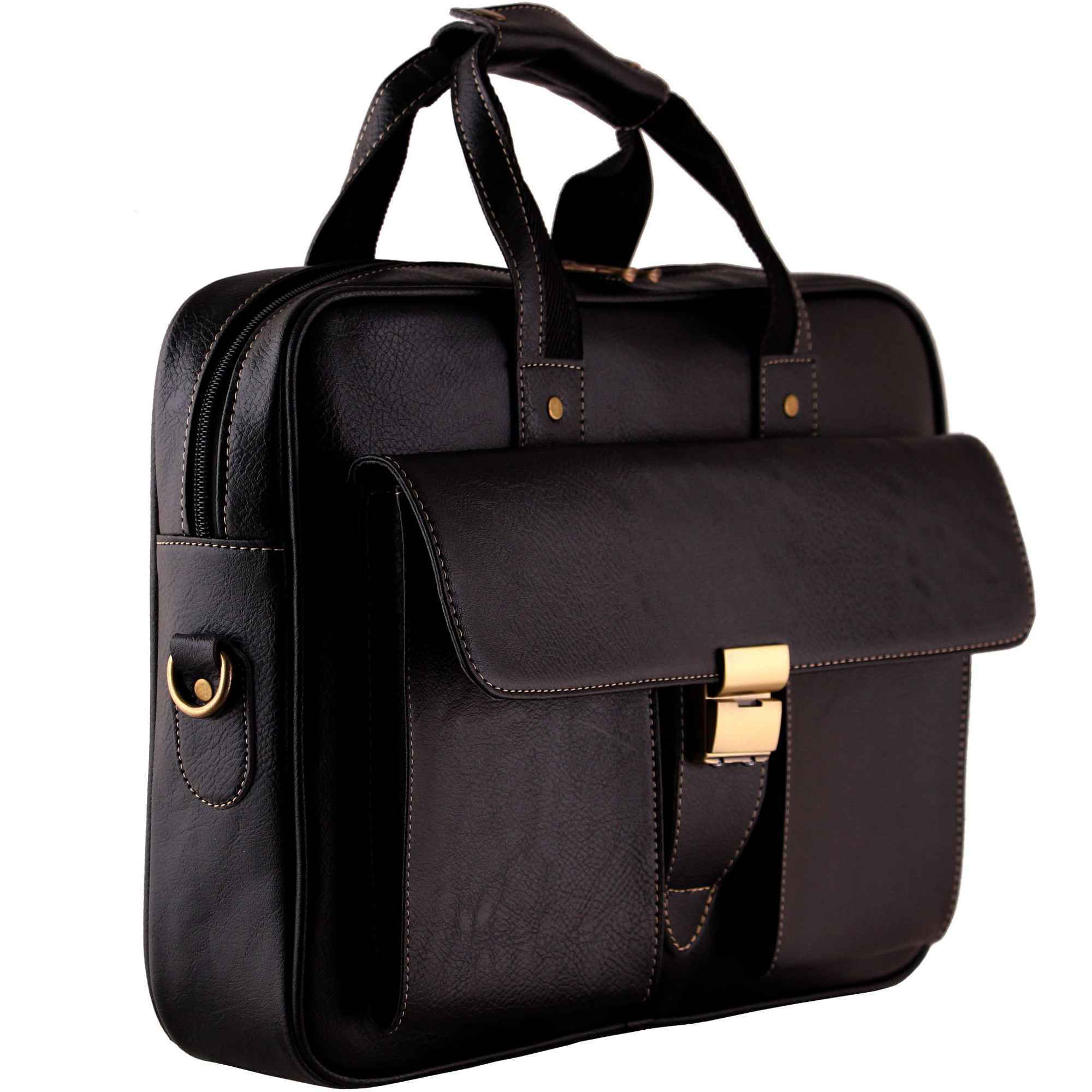 Spacious Leather Briefcase for Men - DP1 - ShopiPersia