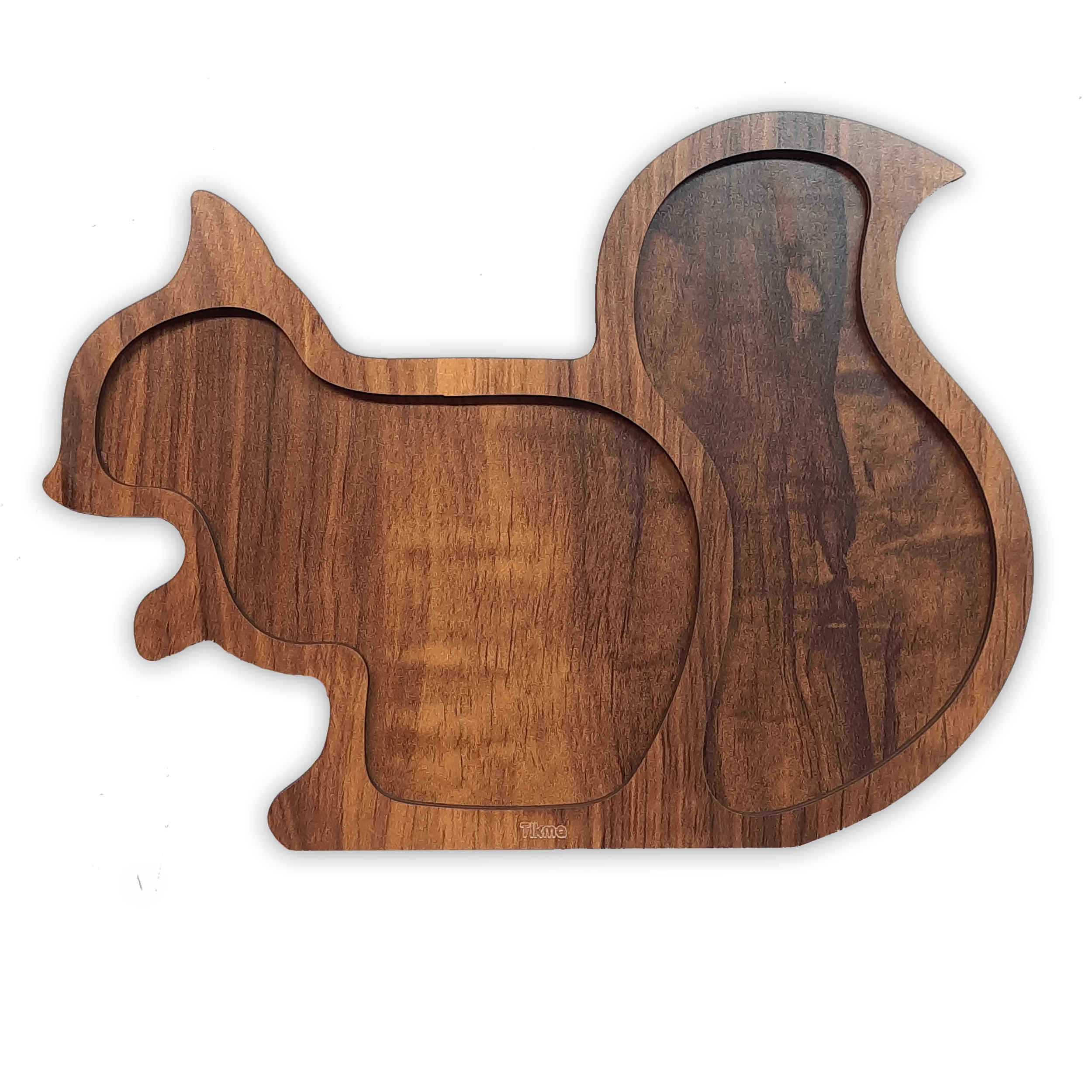 Squirrel-Shaped MDF Wooden Tray (Set of 2) – Fun & Functional - ShopiPersia