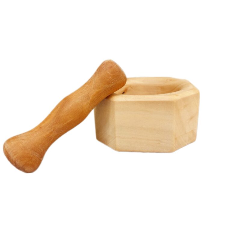 Wooden Mortar & Pestle Set for Herbs and Spices Model Keyhan - ShopiPersia