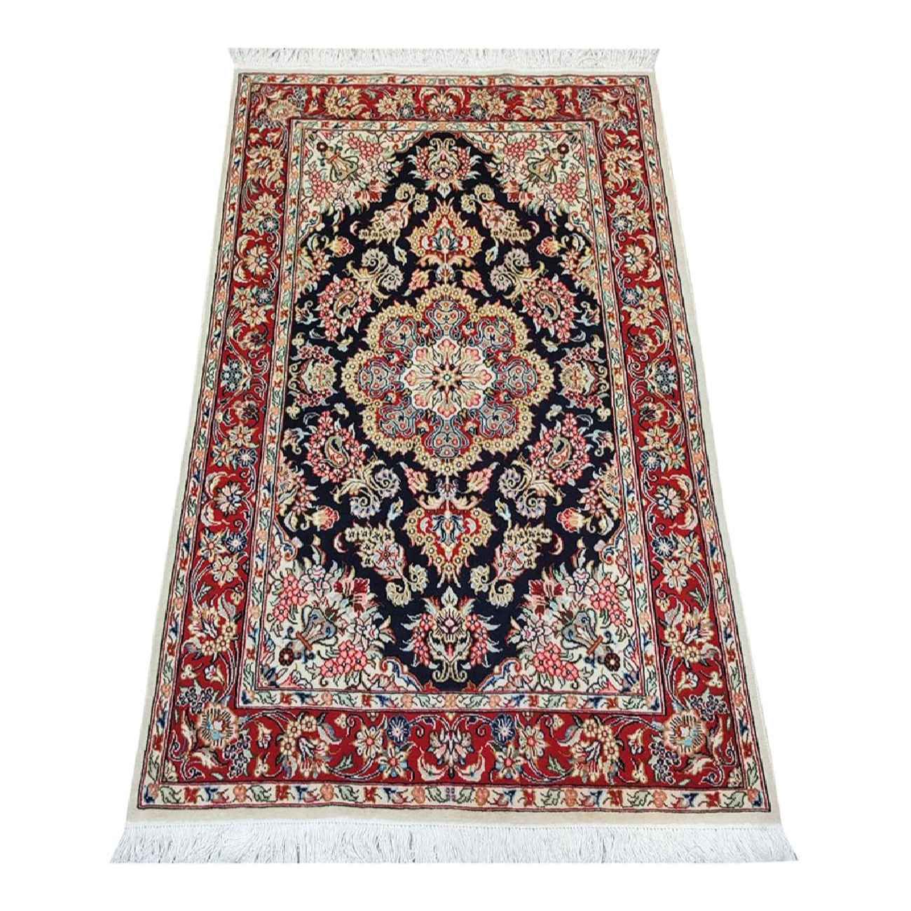 Authentic Persian Prayer Rug Hand-Knotted & Luxurious Sajada Kurush ...