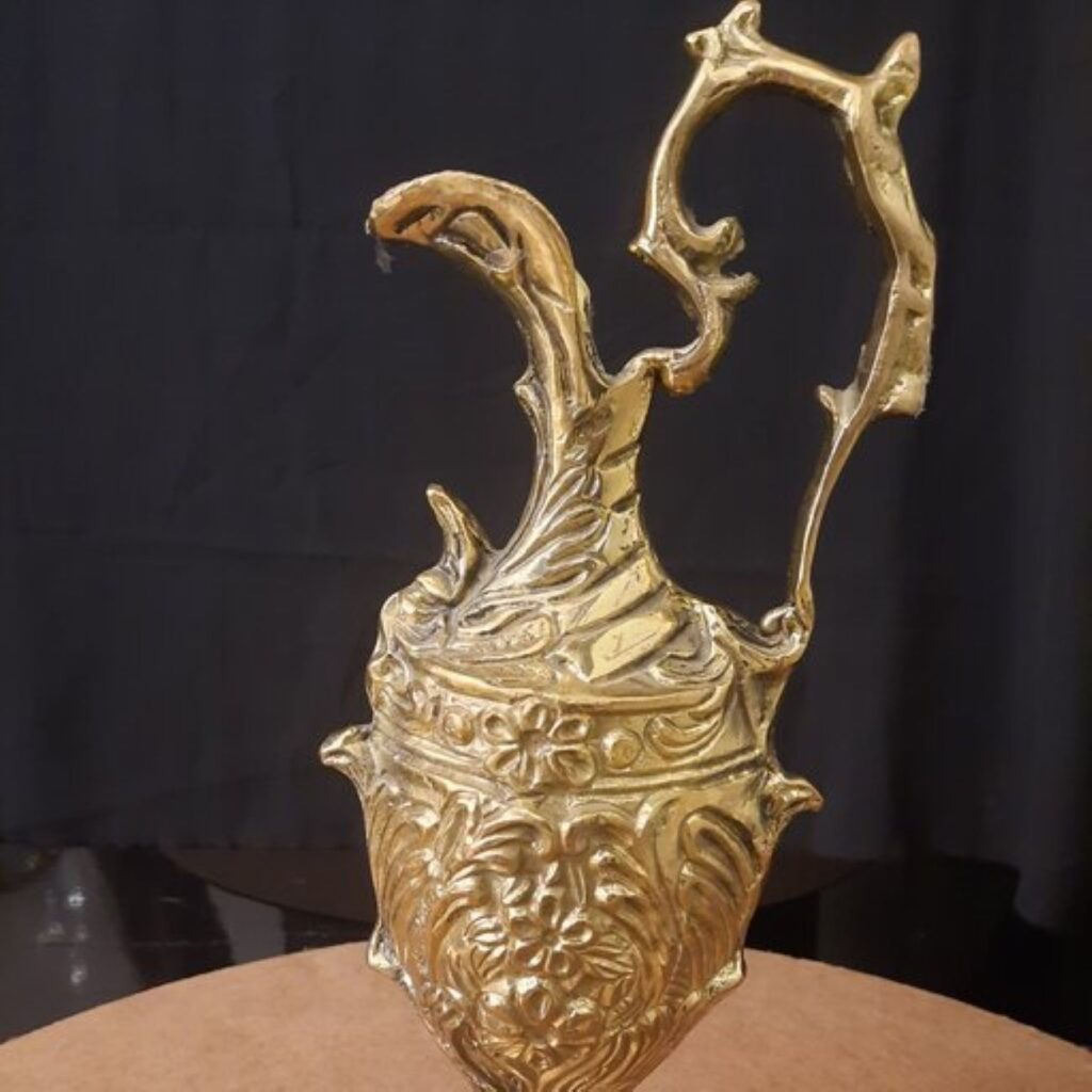 Persian Decorative Pottery Pitcher Hand-Painted Art Motif Kalporagan ...