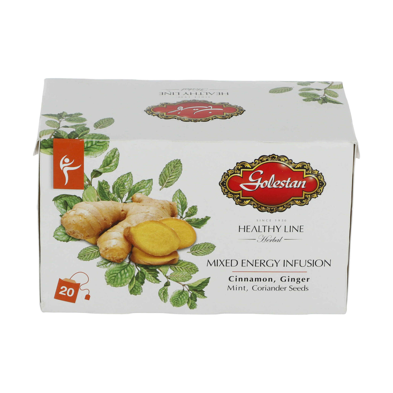 Golestan Mixed Energy Infusion Herbal Tea Blend Pack Of 20 (5 Packs ...