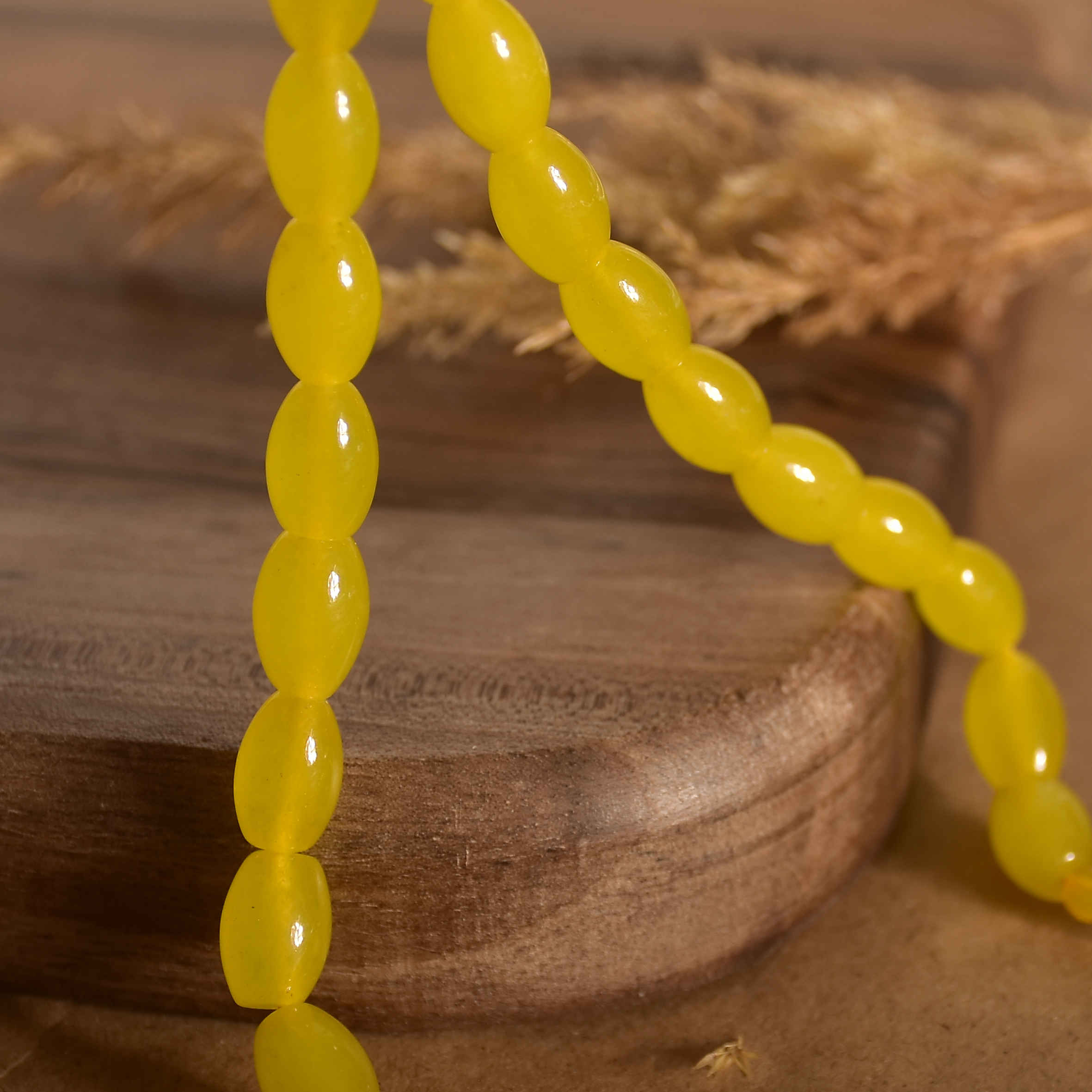 Islamic Yellow Agate Rosary Crafted with 33 Prayer Beads Muslim Misbaha ...