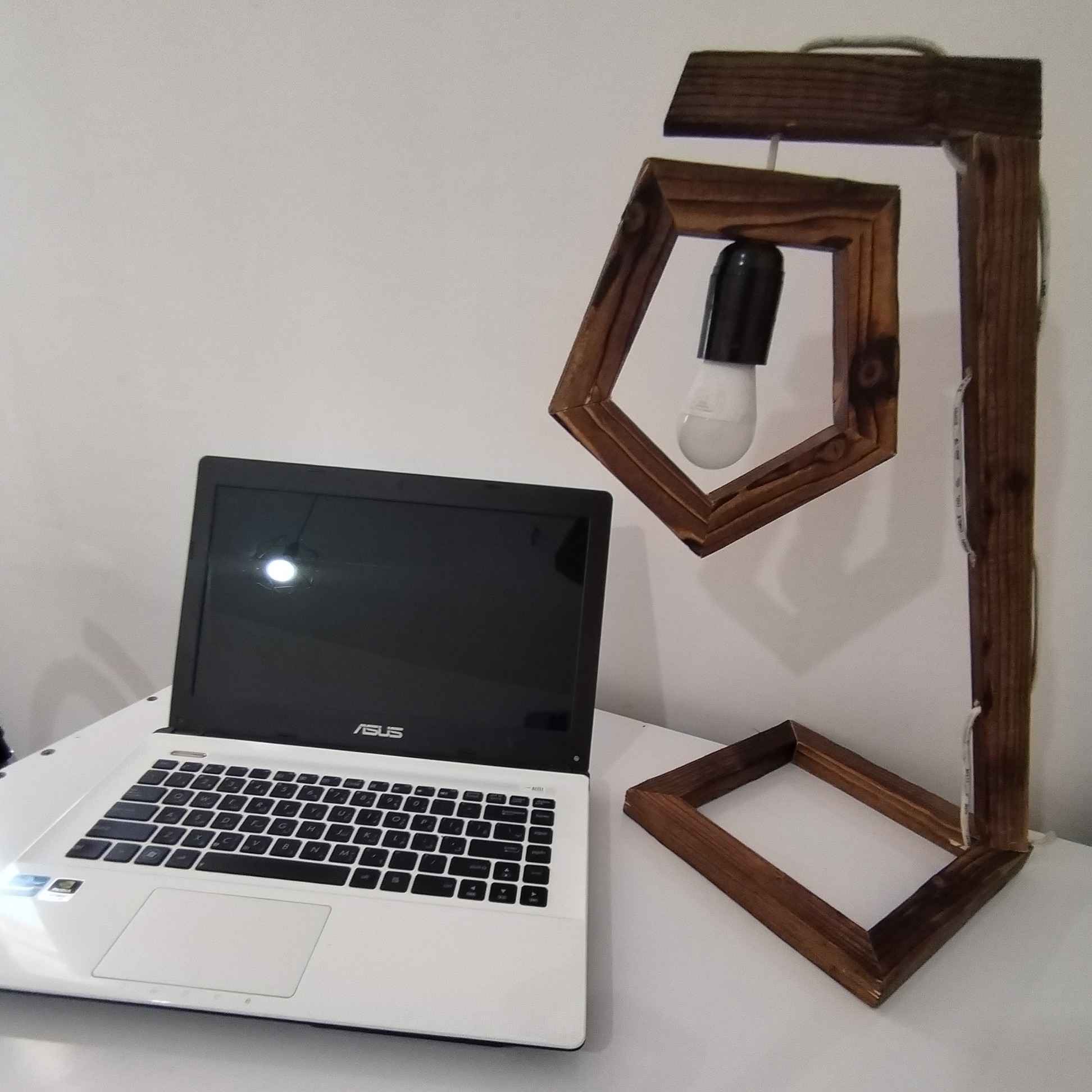 Minimalist Wooden Desk Lamp Handcrafted Suitable for Reading - ShopiPersia