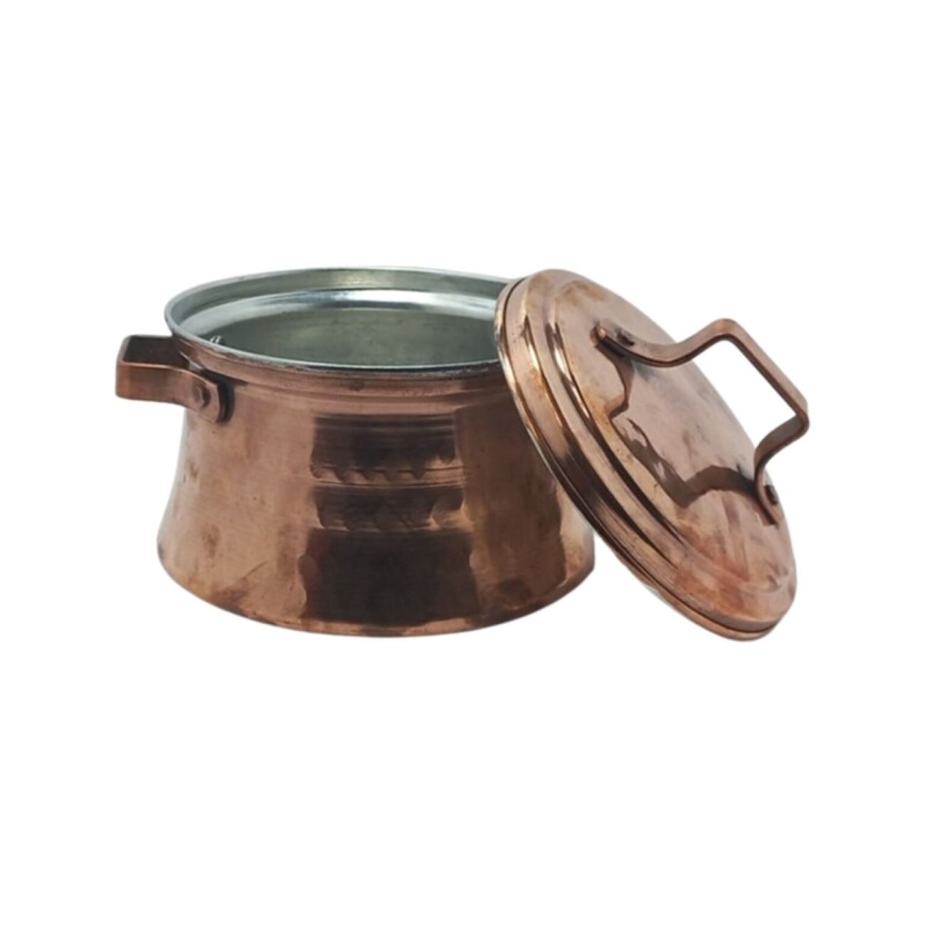 Persian Copper Stock Pot - Hammered & Handmade Model Barbod - ShopiPersia