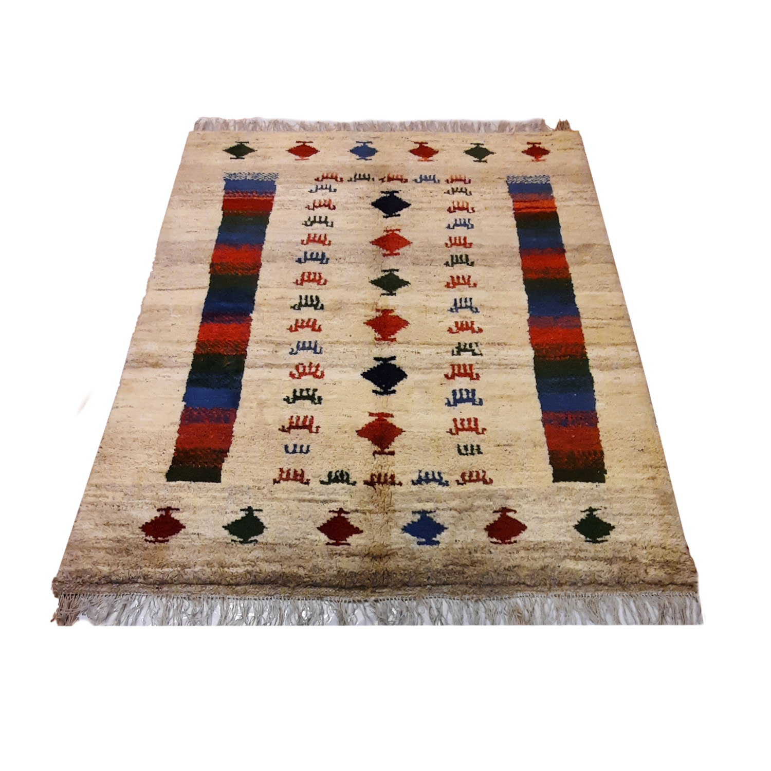 Persian Gabbeh Rug with Wool Authentic Handwoven in Shiraz Animal ...