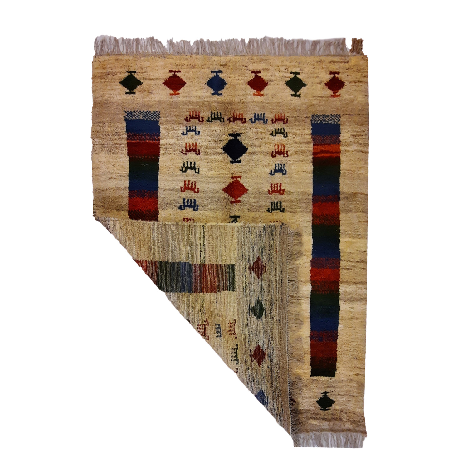 Persian Gabbeh Rug with Wool Authentic Handwoven in Shiraz Animal ...