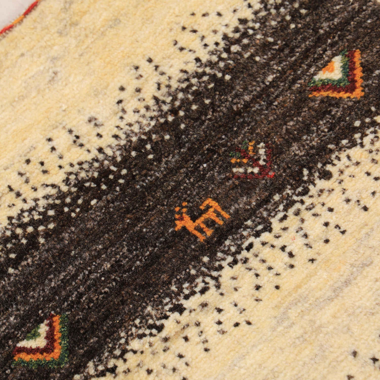 Persian Gabbeh Wool Rug Genuine Handwoven in Khorasan Animal Motifs ...