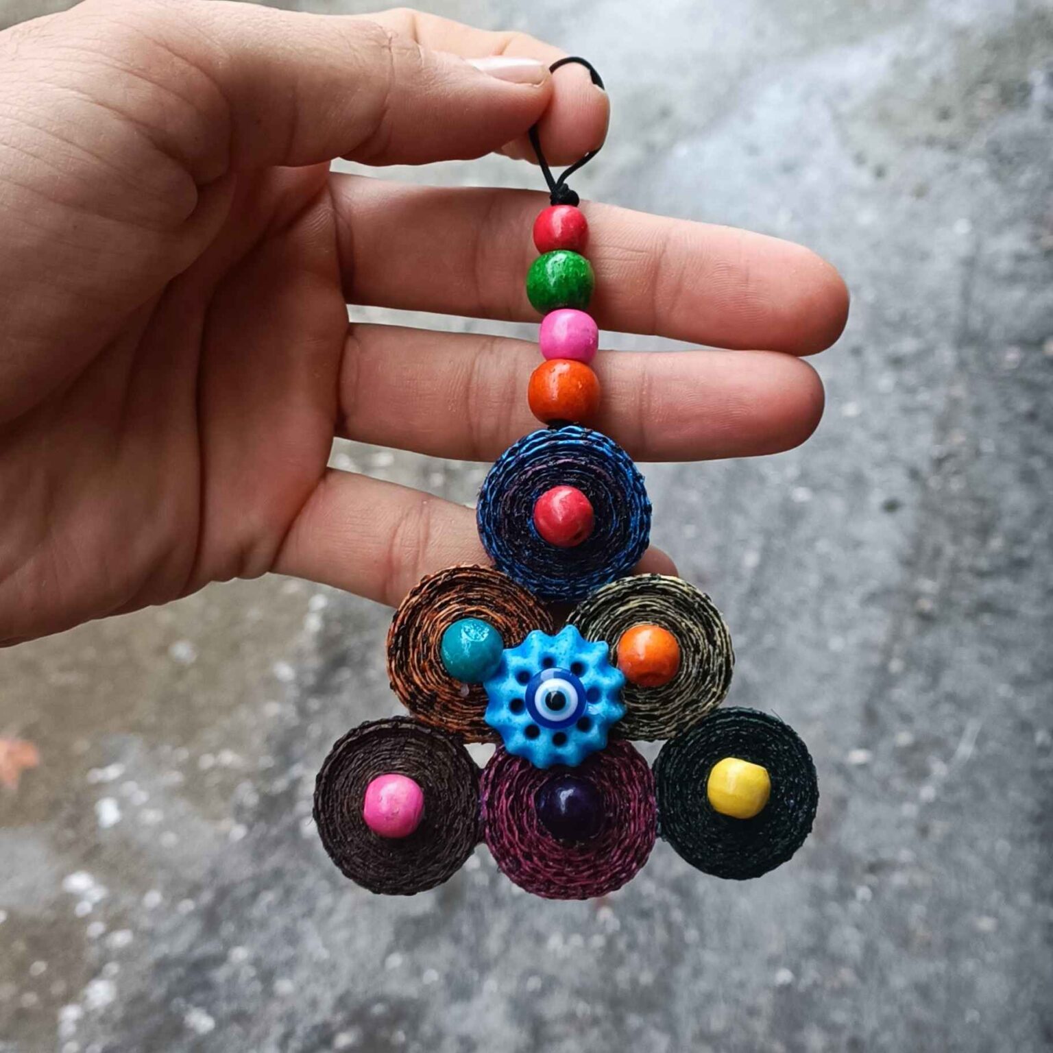 Persian Traditional Evil Eye Wall Hanging Amulet Model Triangle ...