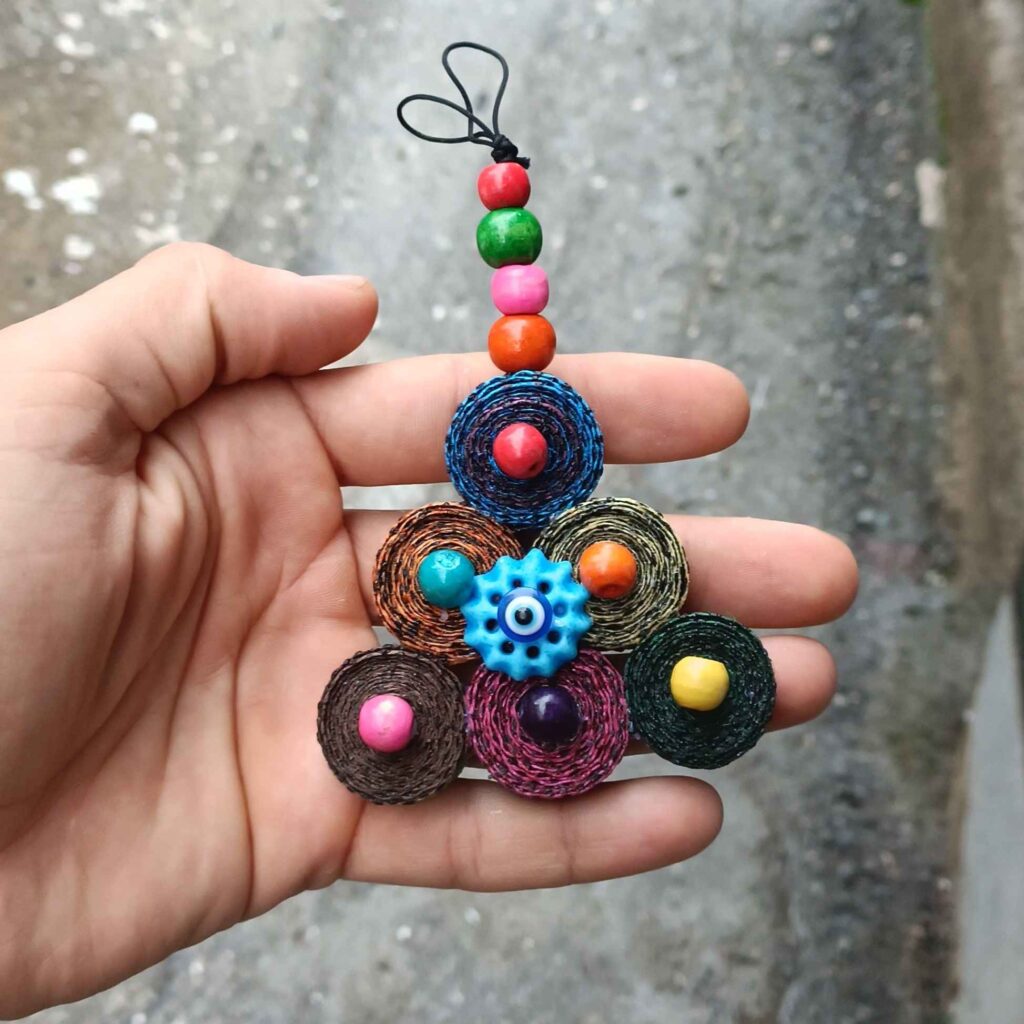 Persian Traditional Evil Eye Wall Hanging Amulet Model Triangle ...