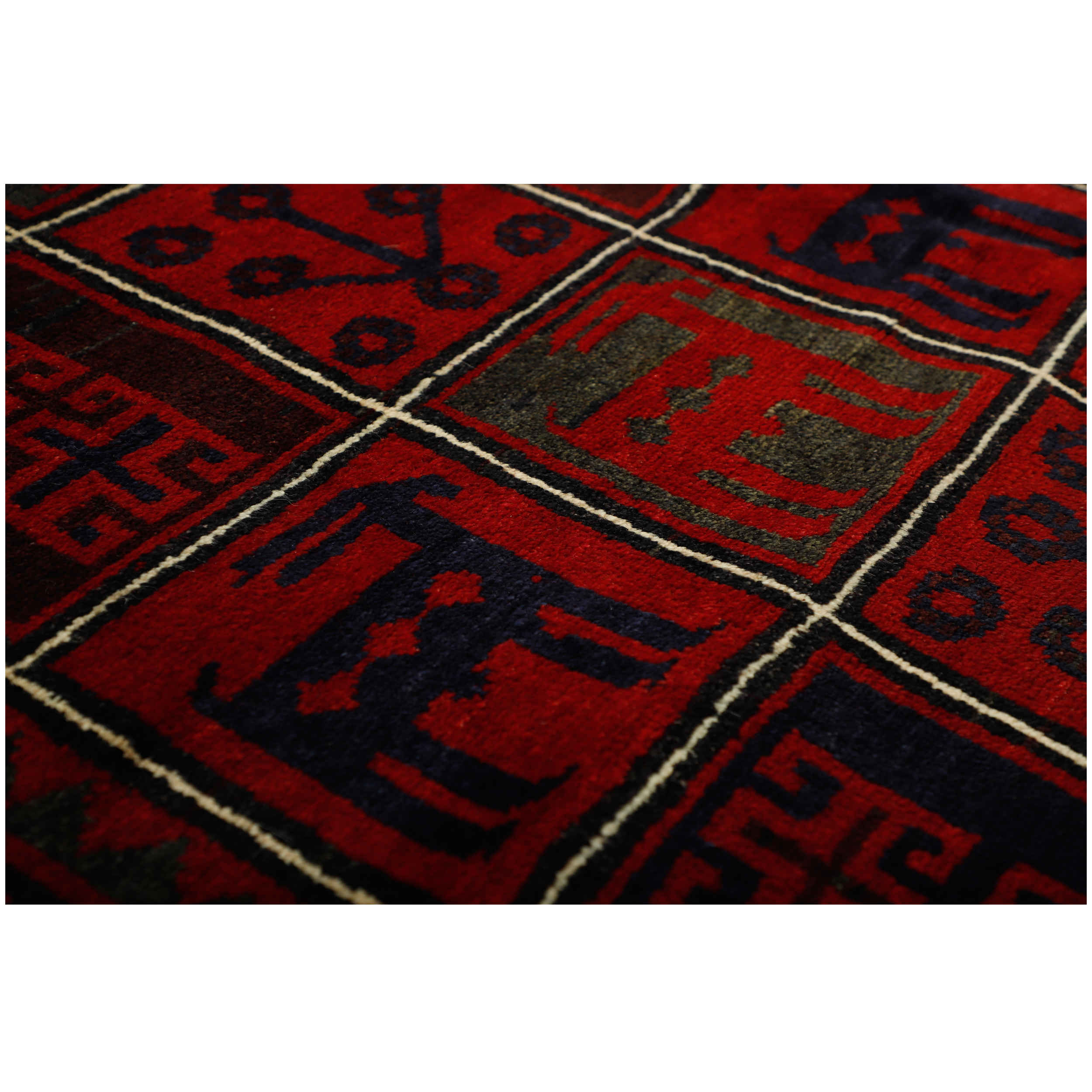 Authentic Persian Carpet with Wool Hand-Knotted in Chaharmahal ...