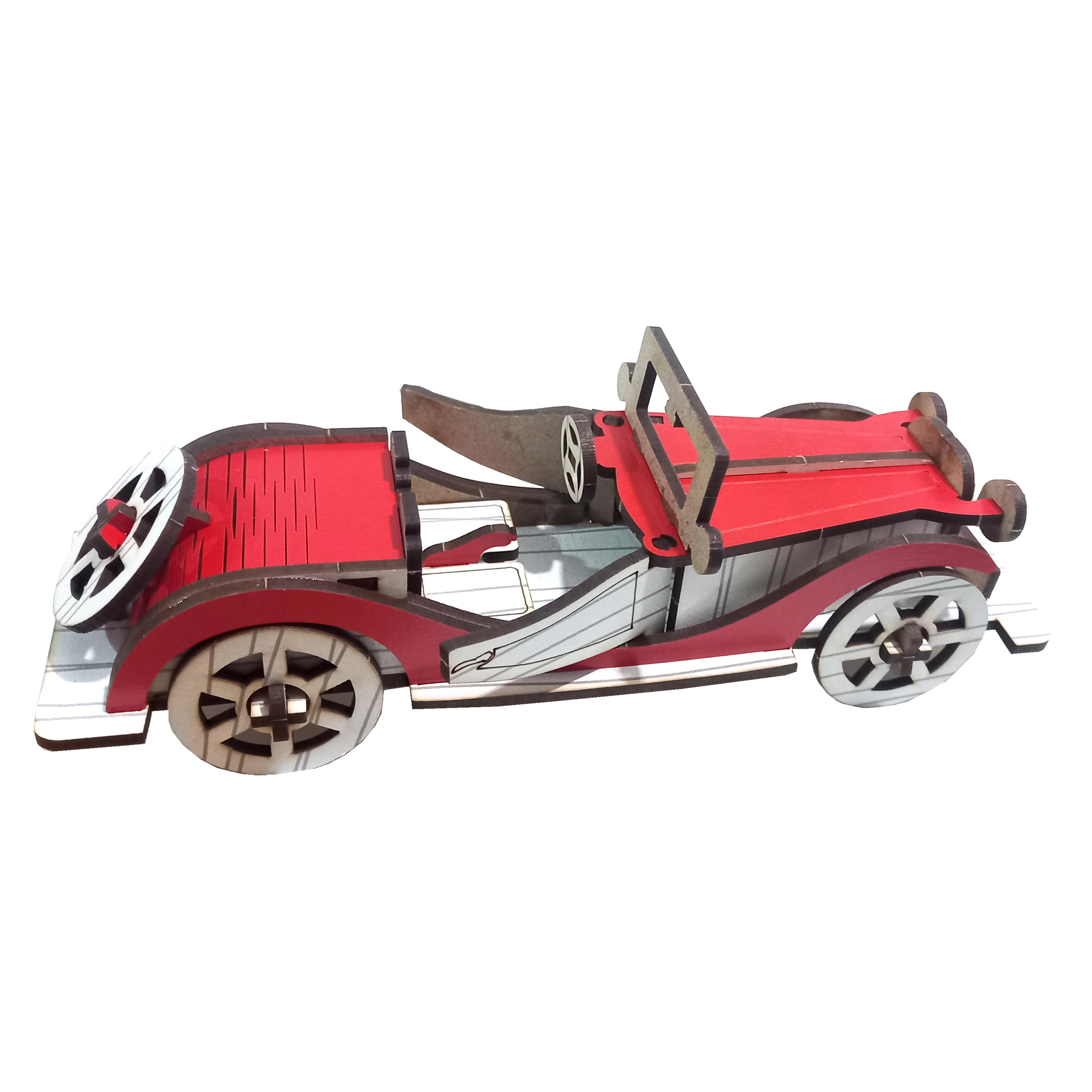 Maquette Model Kit: Wooden Classical Car Model Croc 2 Pcs - ShopiPersia