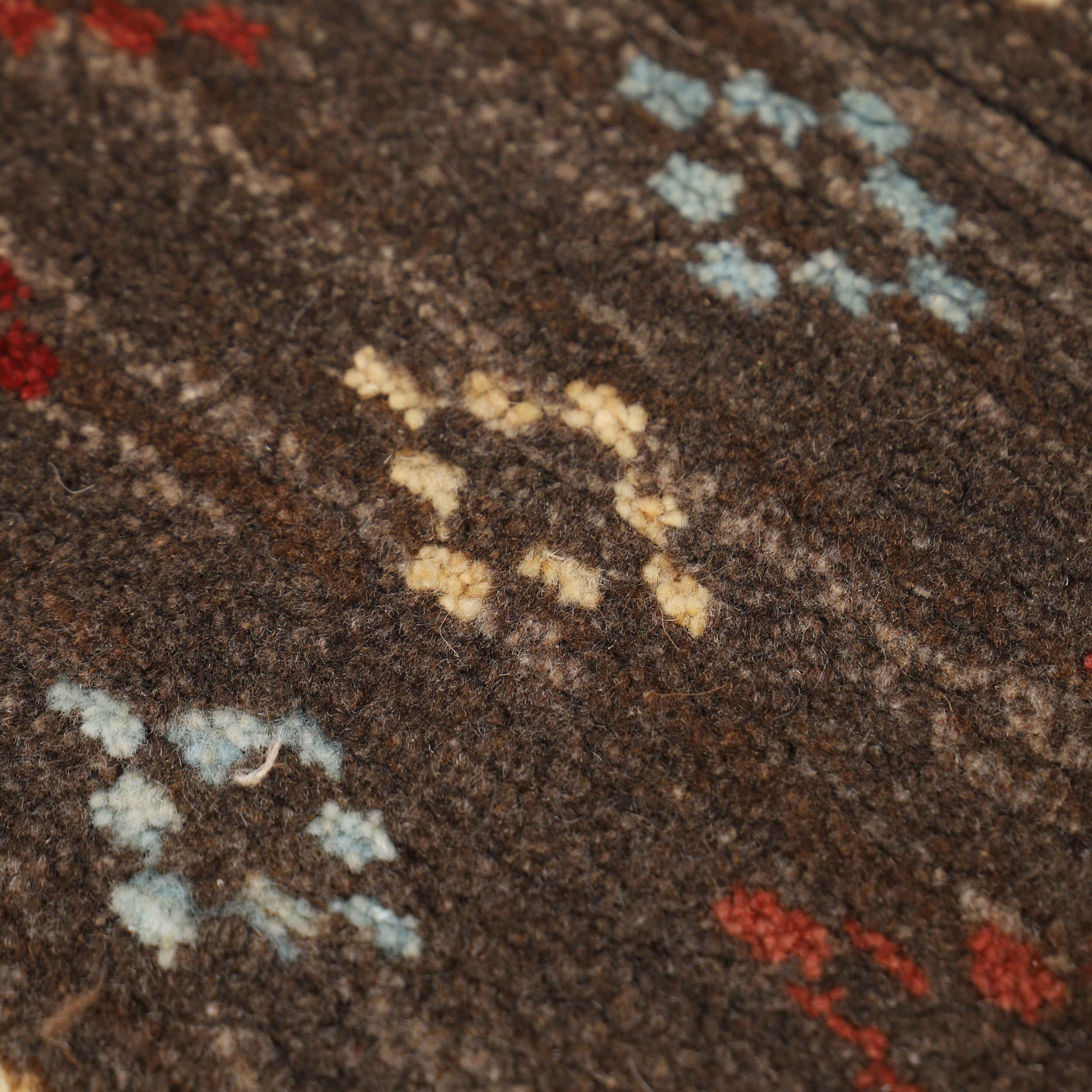 Persian Gabbeh Rug with Wool Original Handwoven in Fars Geometric ...