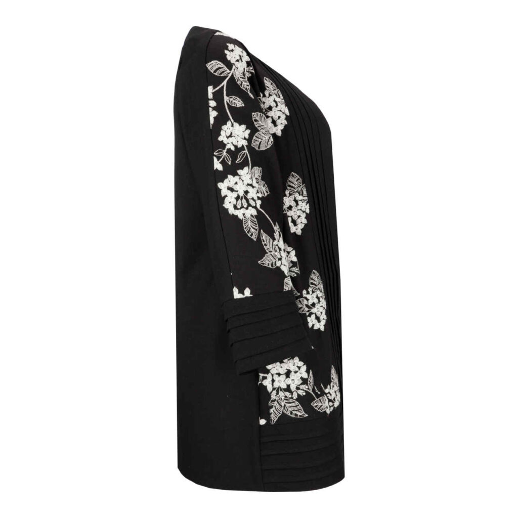 Persian Linen Manto for Every Occasion in Black - ShopiPersia