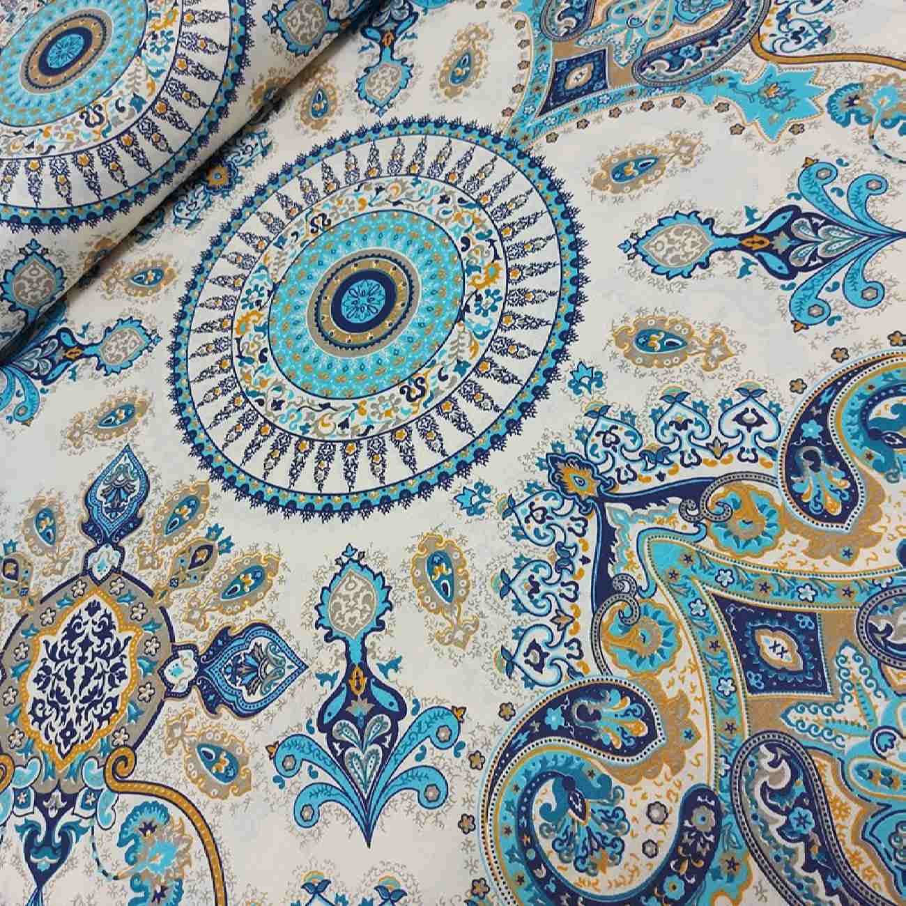 Persian Fabric Adorned With Classic Termeh Paisley Design - ShopiPersia