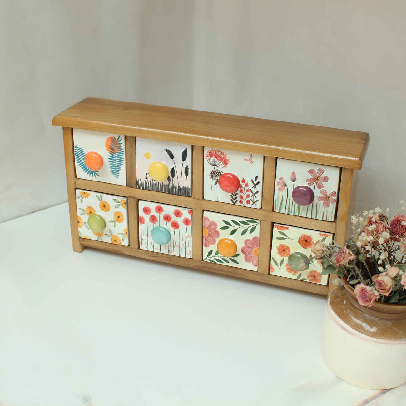 Drawer-Style Tea Organizer – Wooden Structure - ShopiPersia
