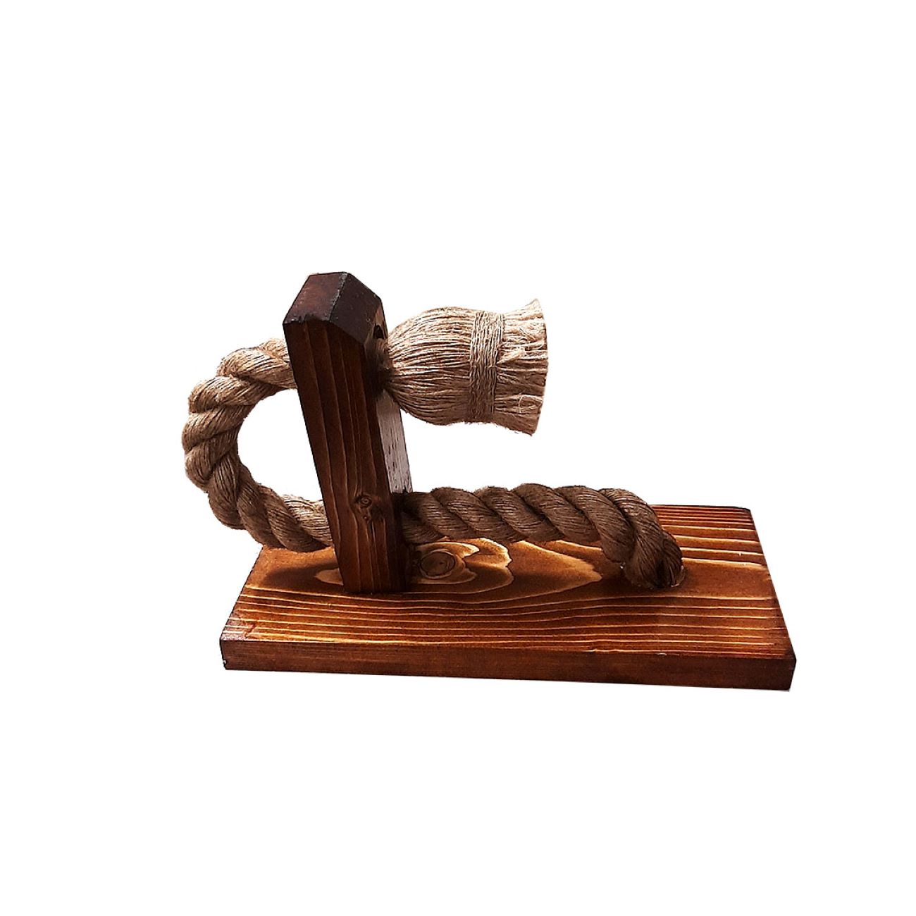 Wooden Hemp Rope Wall Sconce Light - Minimalist Design - ShopiPersia