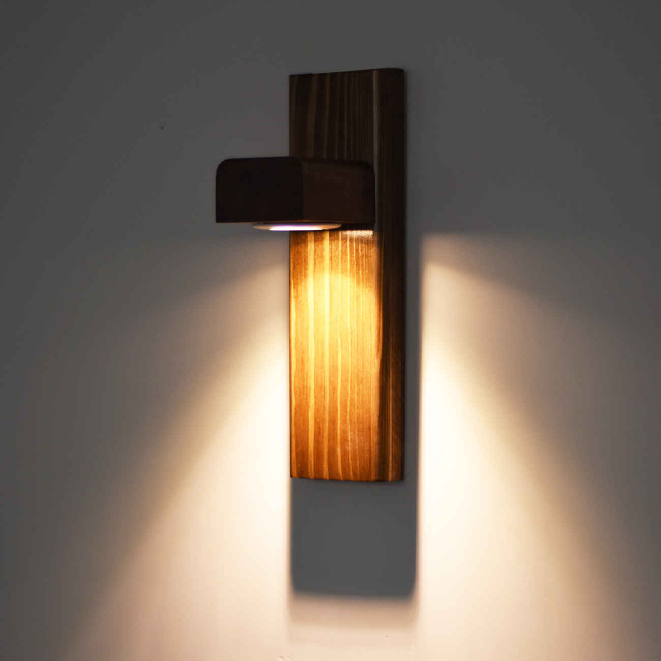 Wooden Wall Sconce Light Modern and Minimalist Design - ShopiPersia