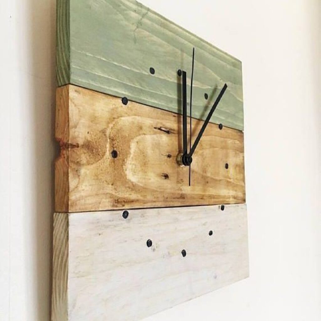 Rustic Wooden Wall Clock Handcrafted Eco-Friendly Wall Art for Any Room ...