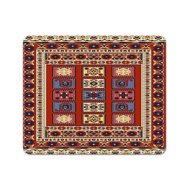 Desk Mouse Pad Artisanal Persian Calligraphy Pattern Hich - ShopiPersia