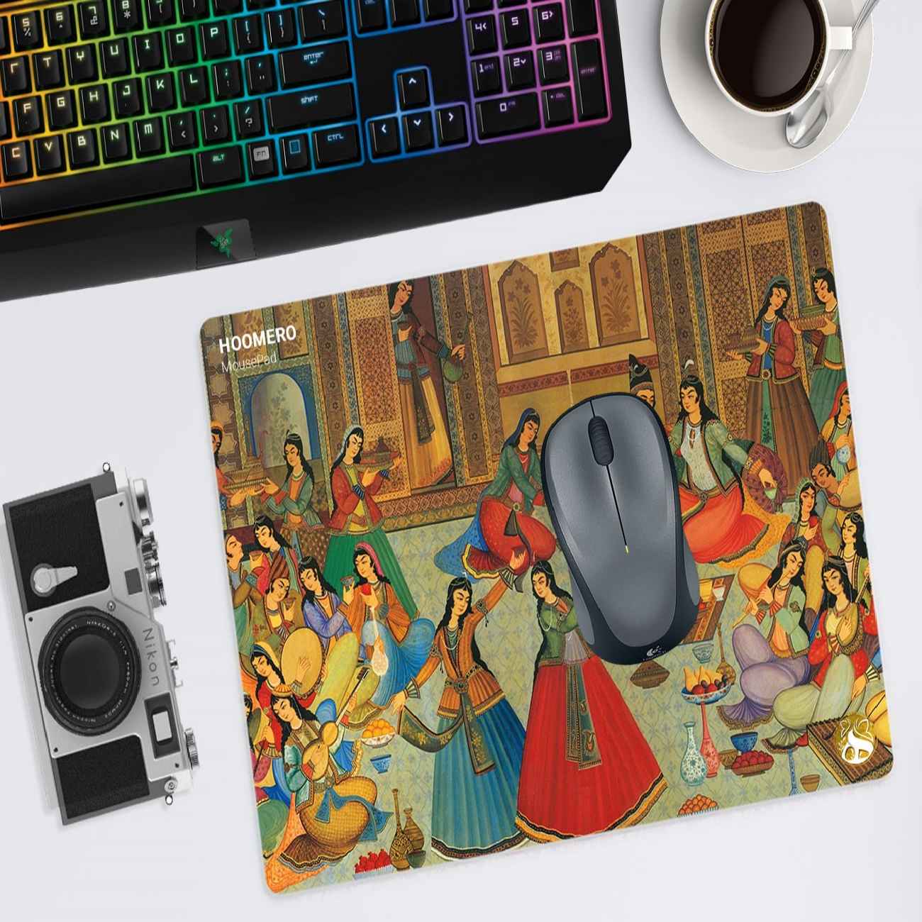 Elegant Desk Mouse Pad with Persian Celebration Design - ShopiPersia
