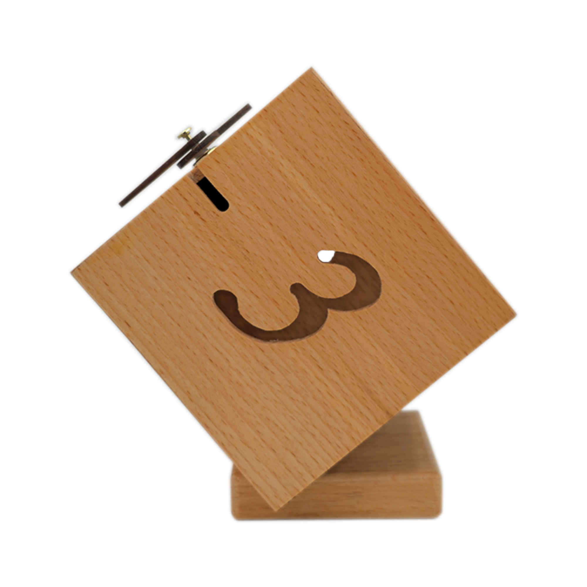 Elegant Wooden Desk Clock with Minimalist Design - ShopiPersia