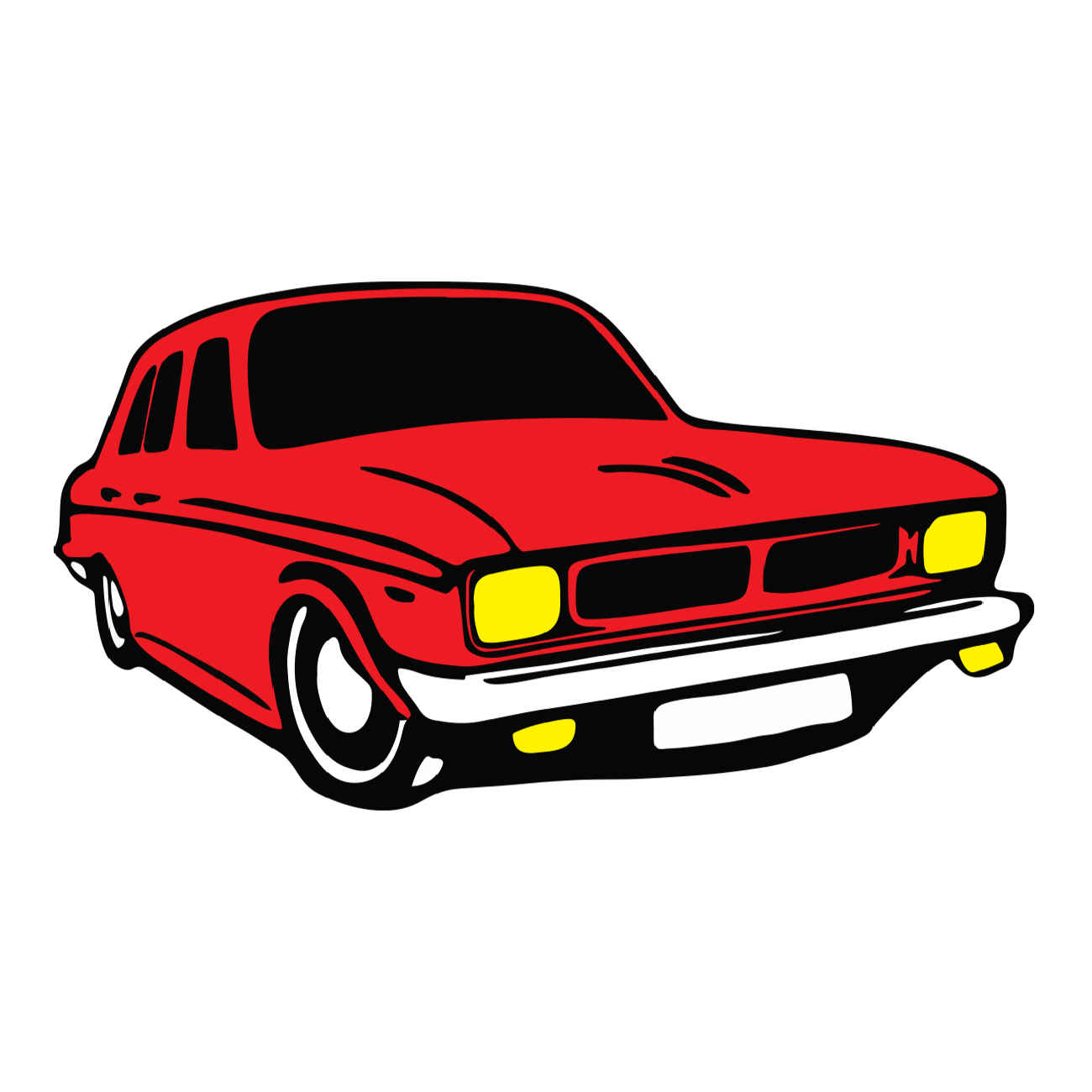 Elegant persian Unique Car Sticker in Red - ShopiPersia