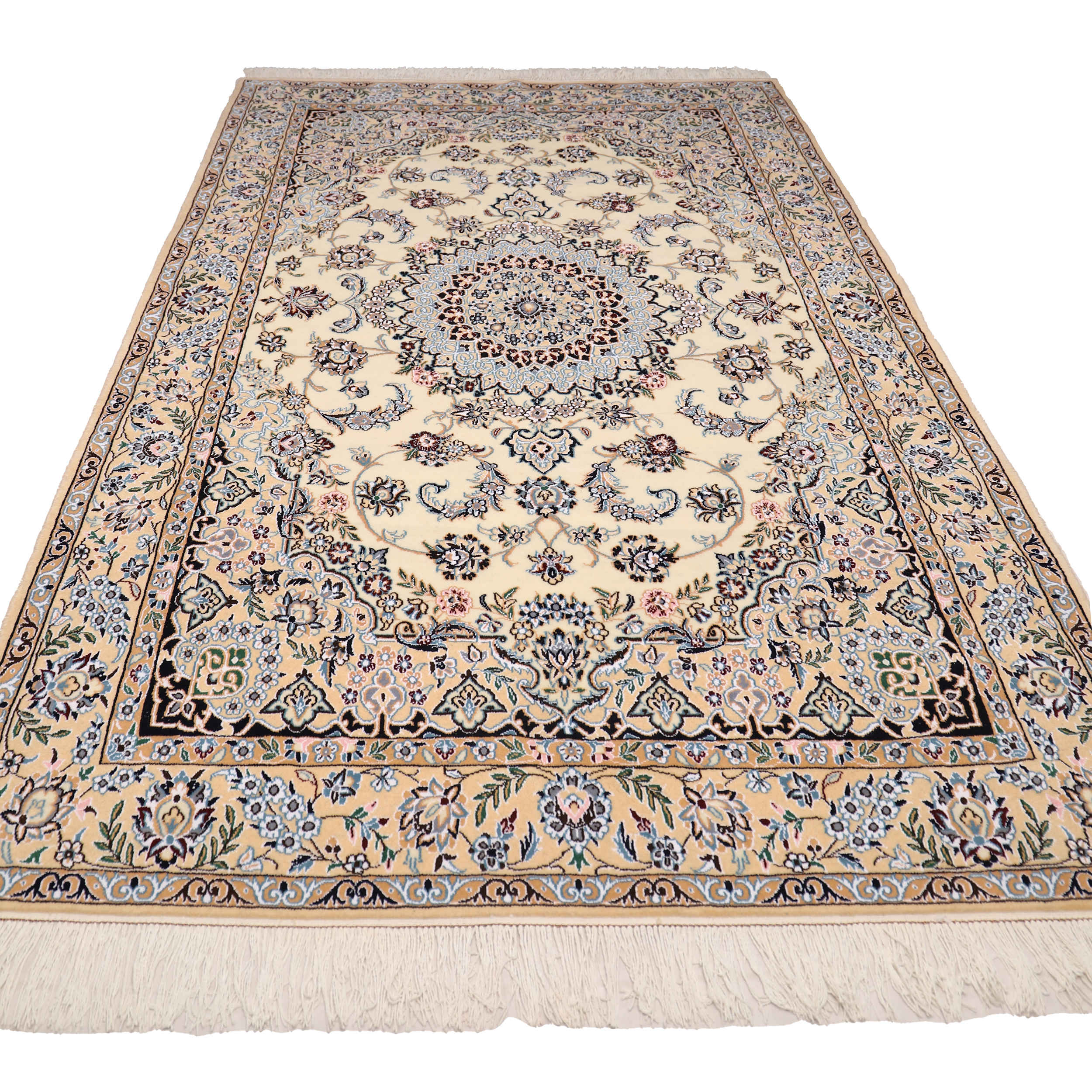 Original Persian Carpet with Wool Hand-Knotted in Isfahan Lachak Toranj ...