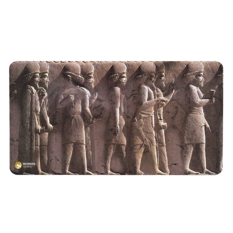 Desk Mouse Pad Artisanal Persian Calligraphy Pattern Hich - ShopiPersia