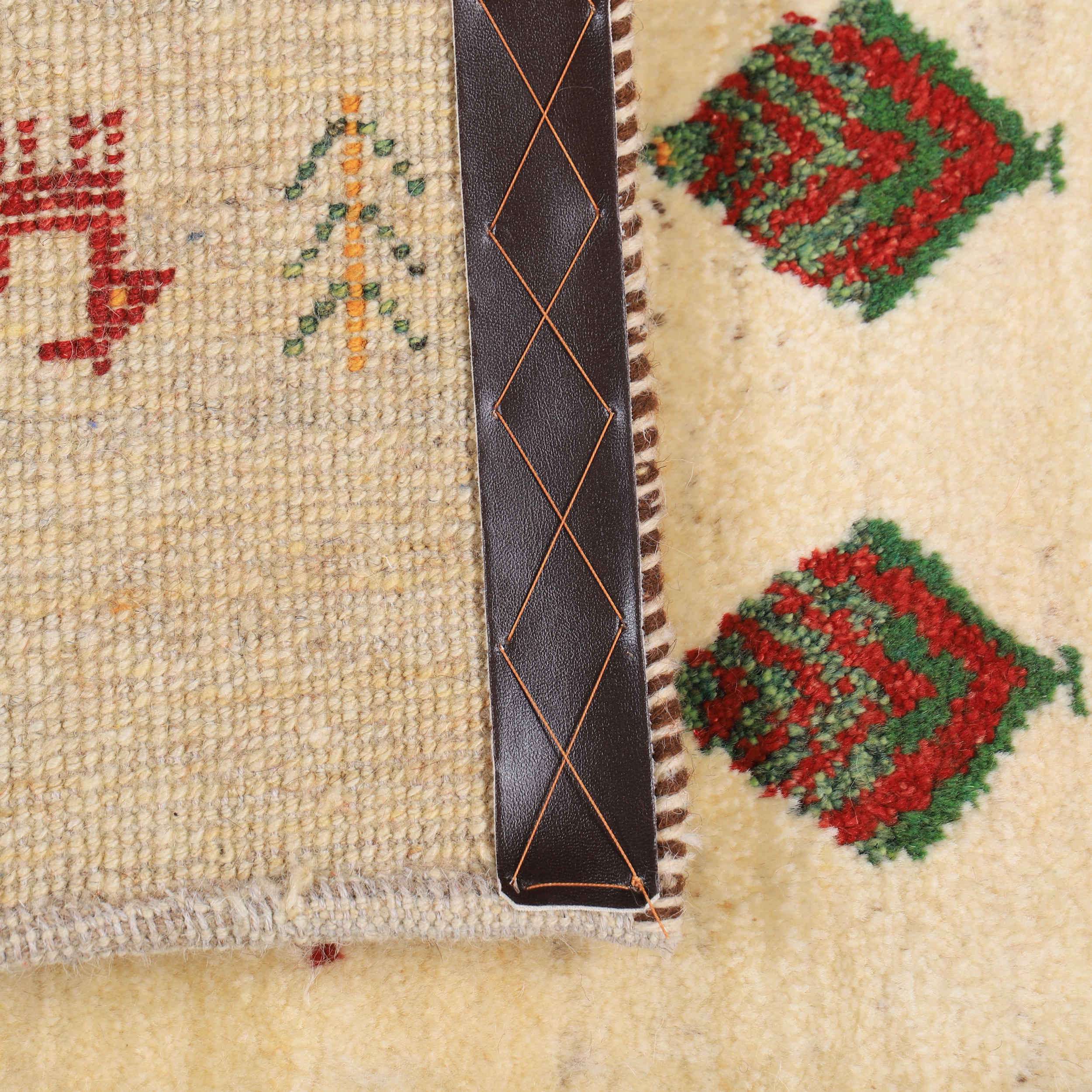 Persian Gabbeh Wool Rug Genuine Handwoven in Khorasan Animal & Tree ...